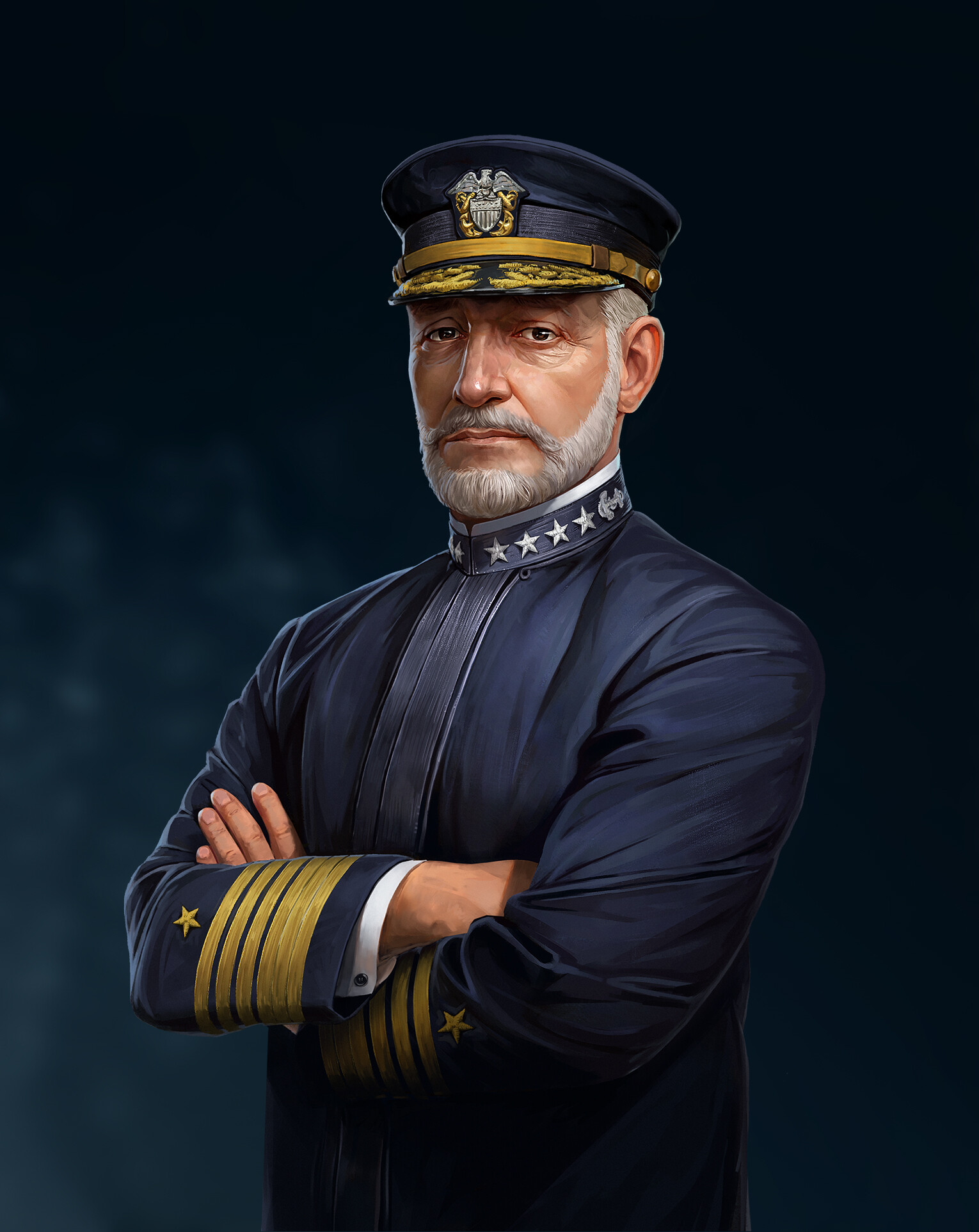 US Navy commander by Andrew Mironov : r/ImaginaryMen