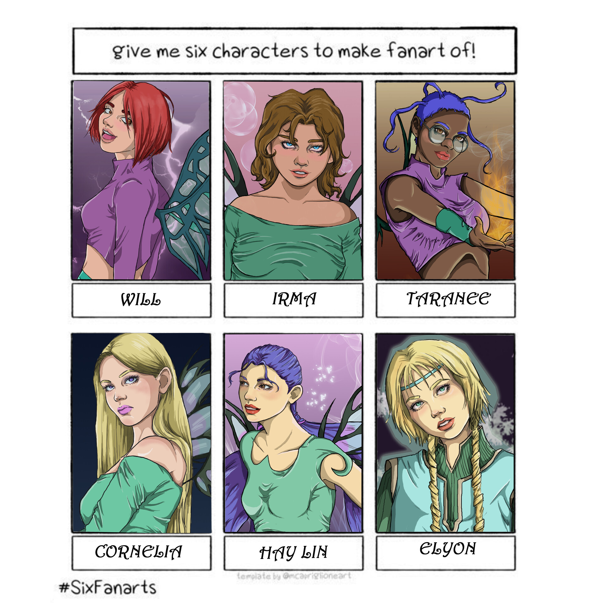 ArtStation - Six Characters Challenge: W.I.T.C.H edition