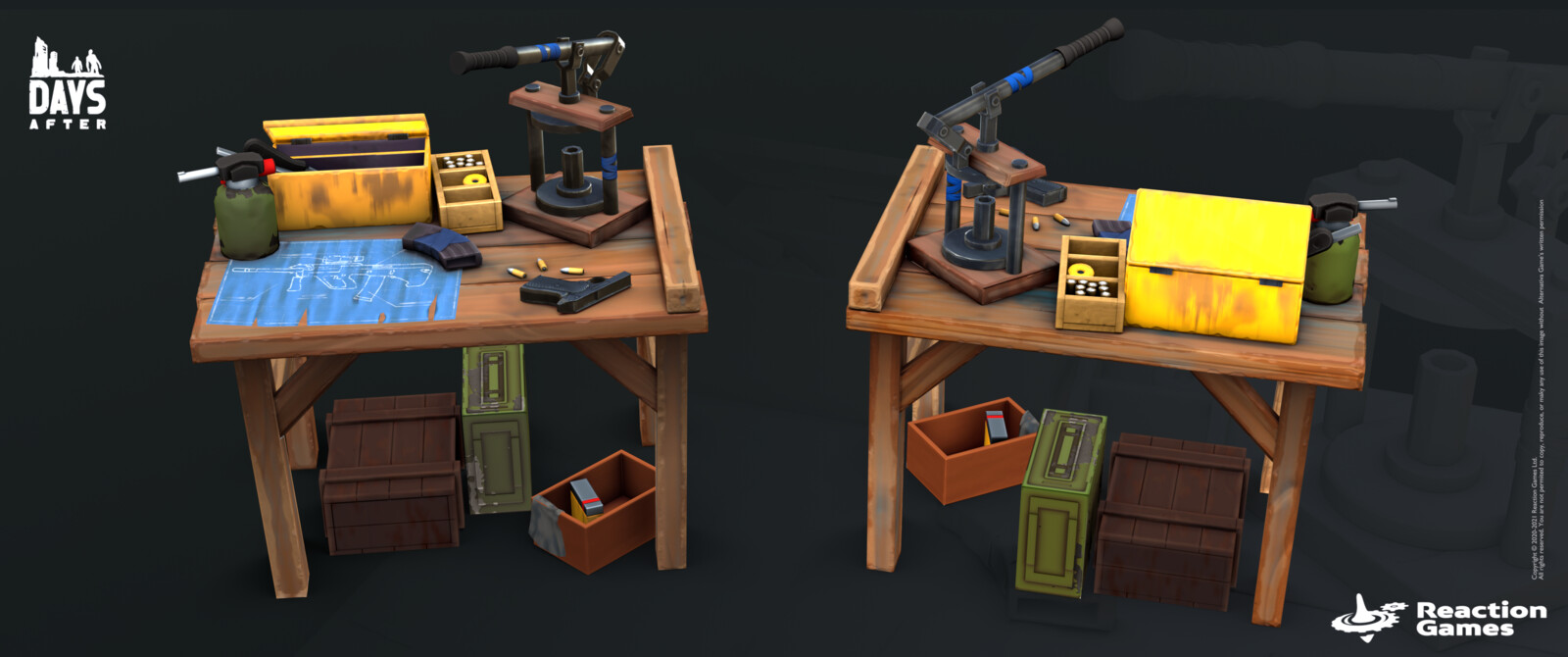 Heinrich Guil - The Days After, workbenches