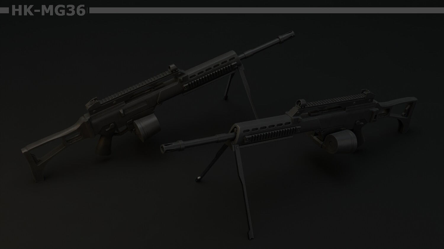 Stanislav Pomanskiy - HK-MG36 Low poly