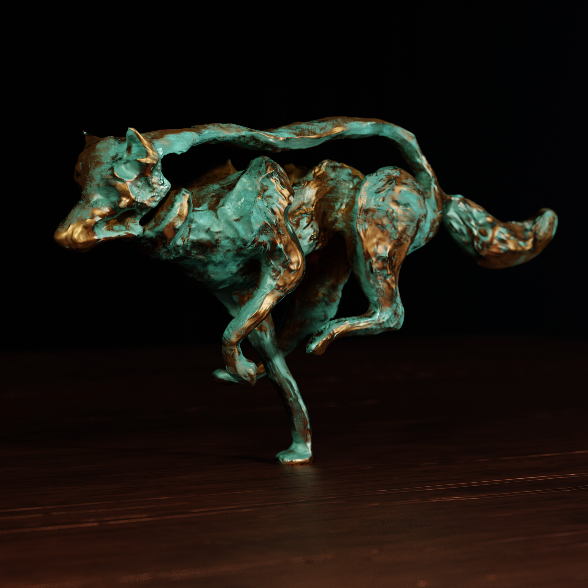 ArtStation - Ridge Runner - Bronze Patina Model