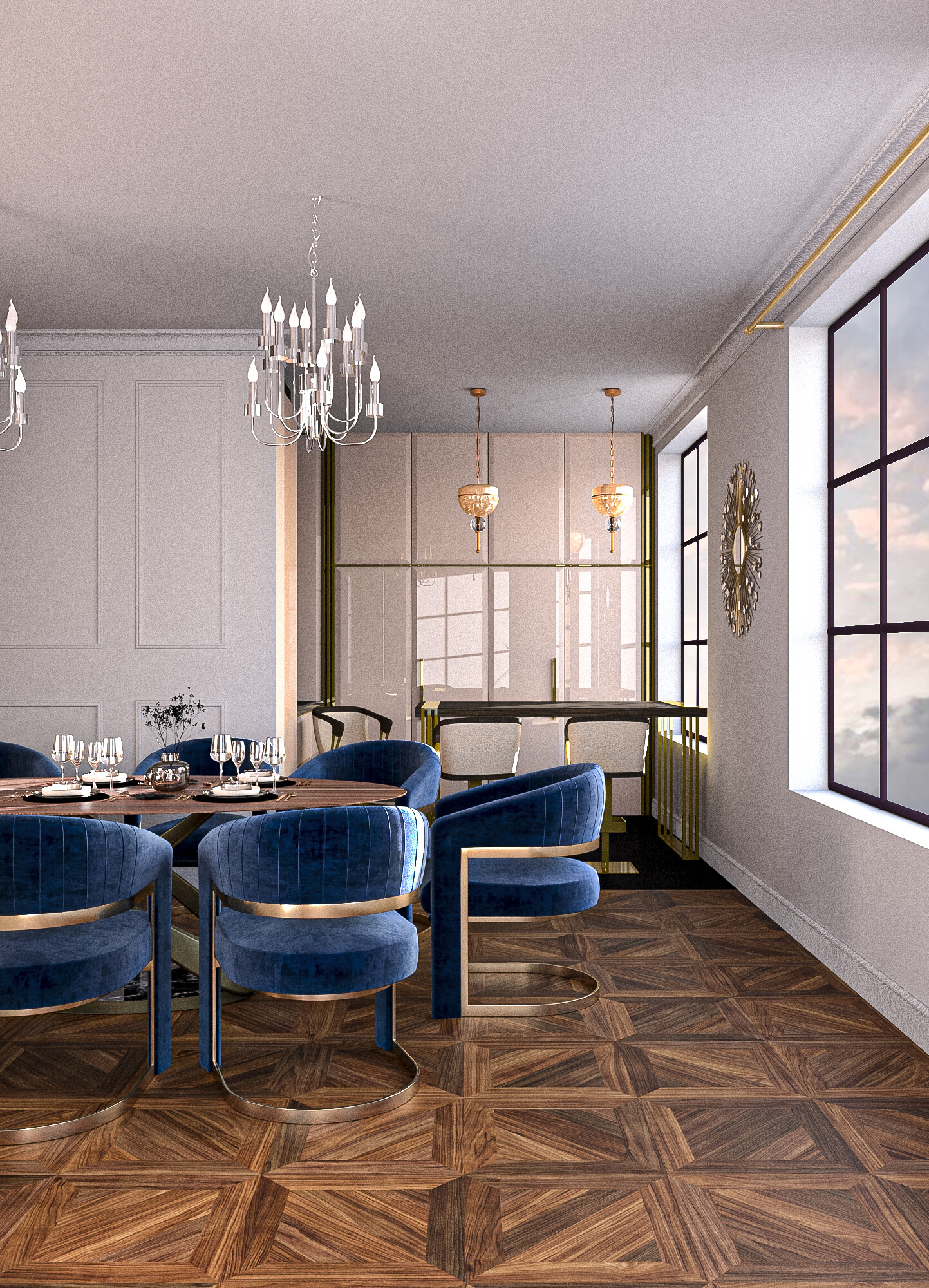 ArtStation - kitchen and dining room