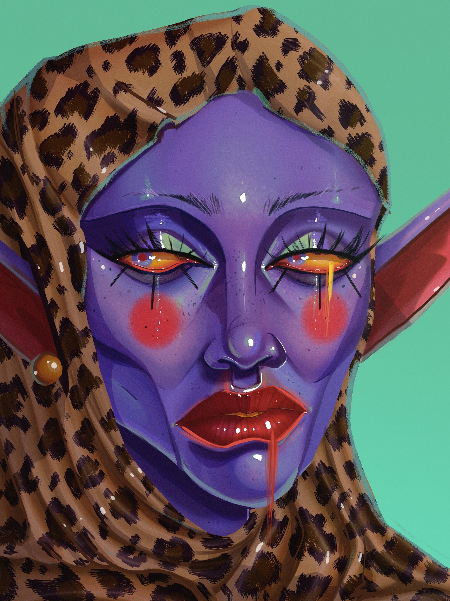 ArtStation - Juniper In Leopard