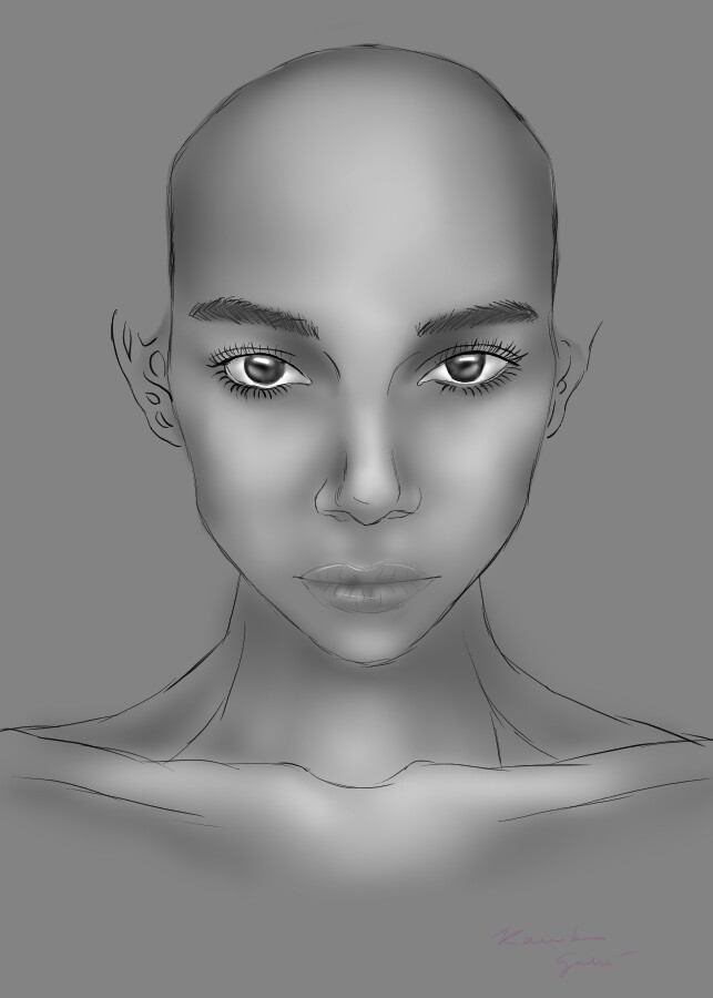 ArtStation - Face sketch