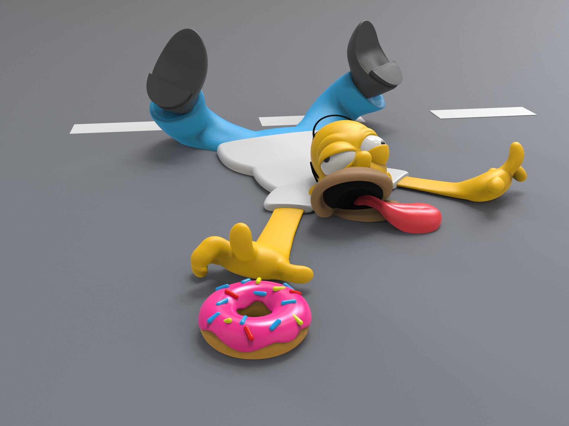 ArtStation - Homer Simpson DOH-nut