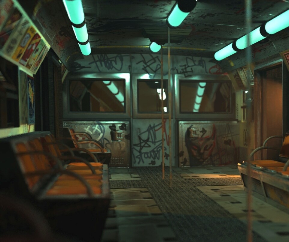 ArtStation - Grungy subway