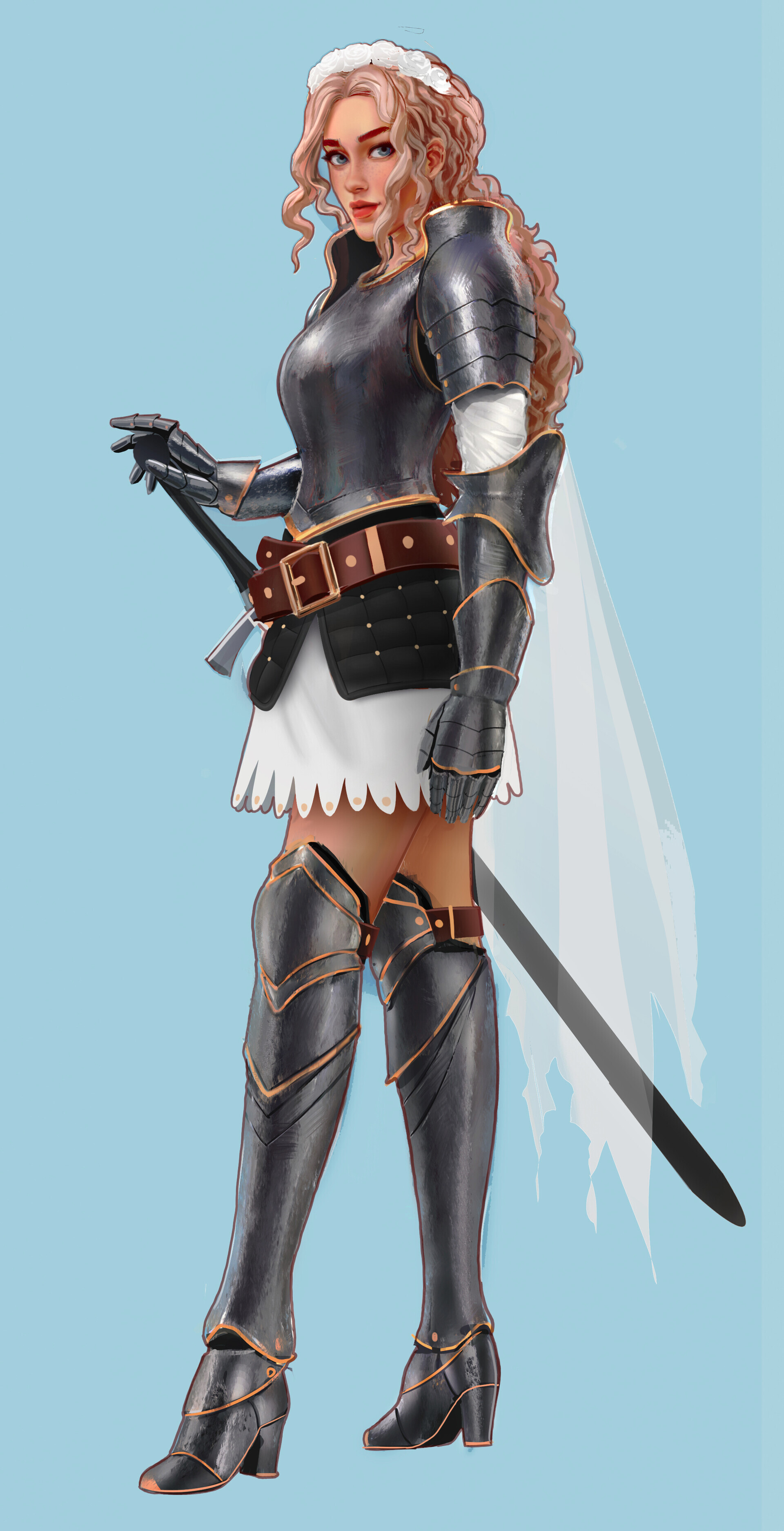 ArtStation - White Rose Knight