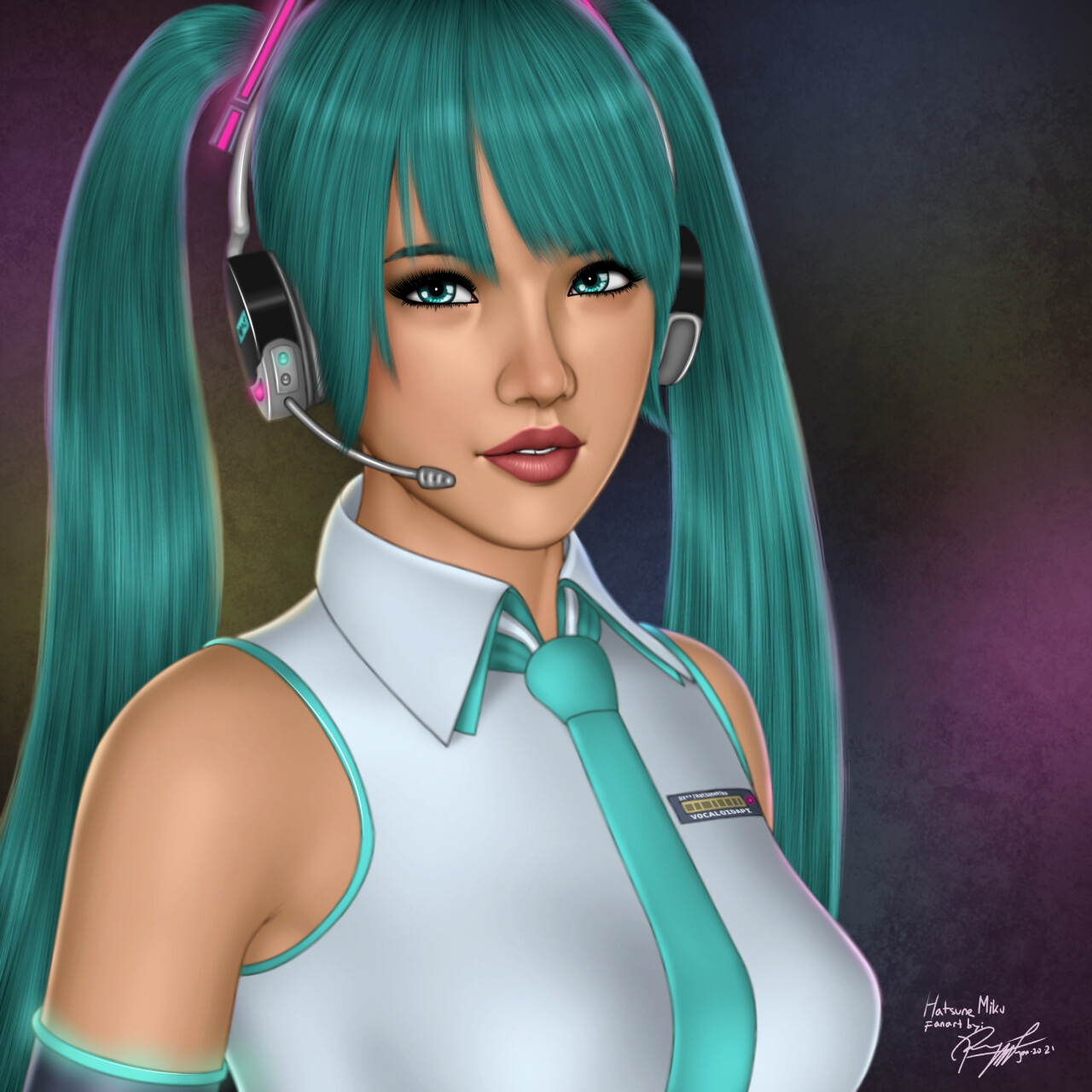 ArtStation - Hatsune Miku Fanart Timelapse Jan 20 2021