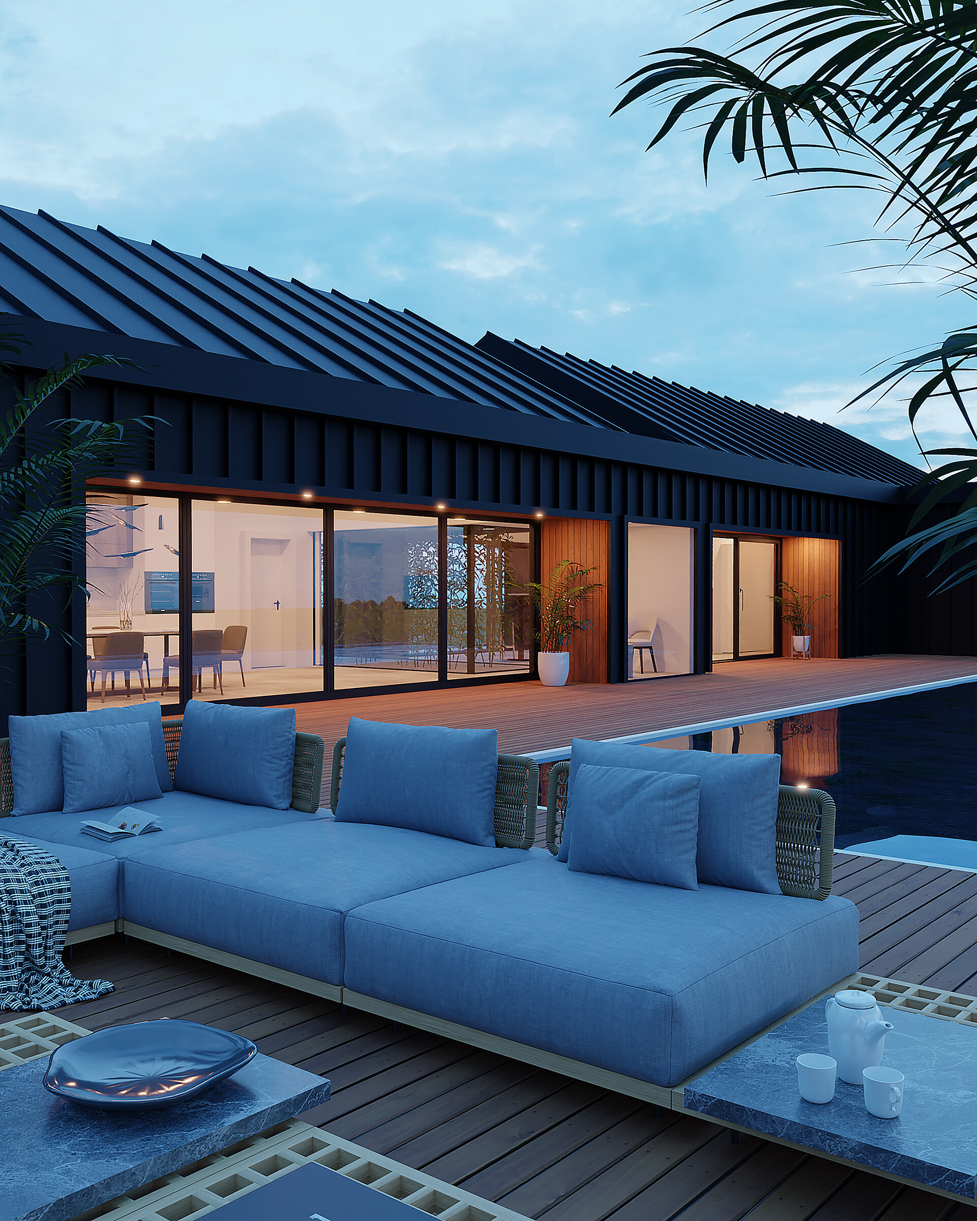 ArtStation - Blue hour scene