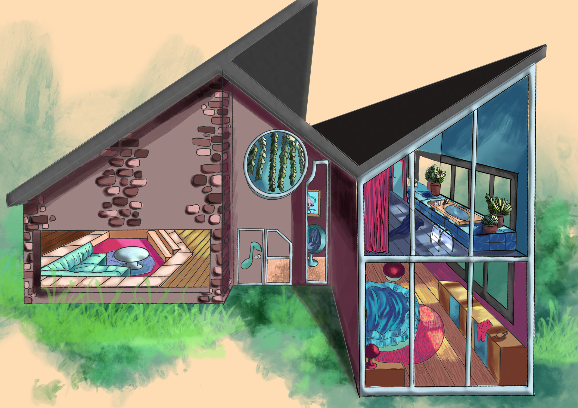 ArtStation - .: hatsune miku's house