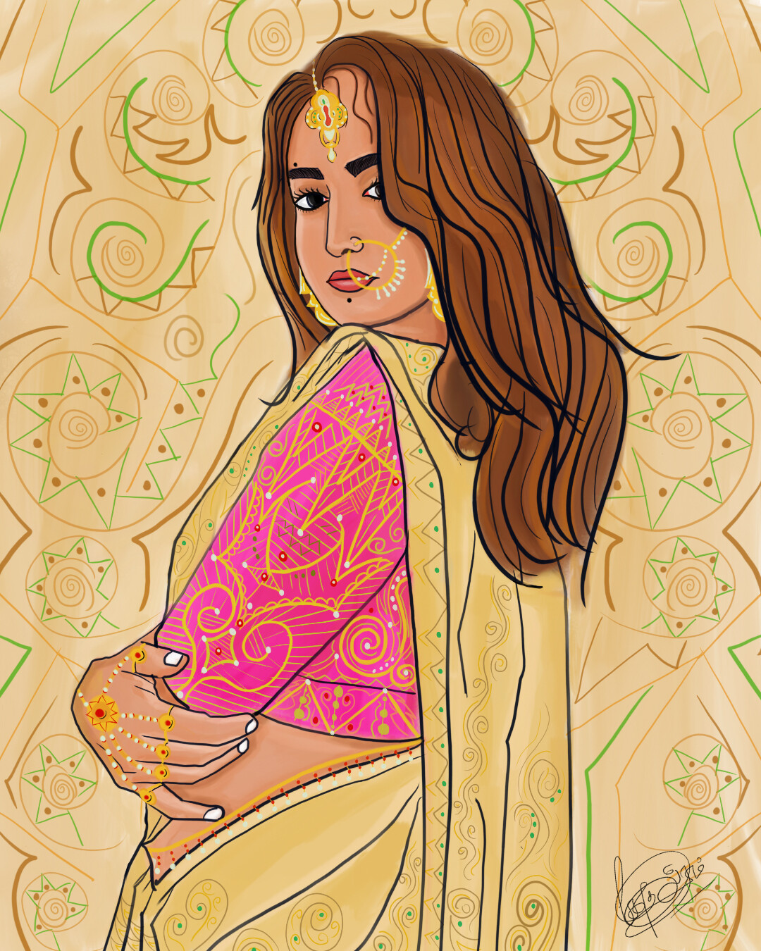 ArtStation - Sketch [Indian actress Reba Monica John ]