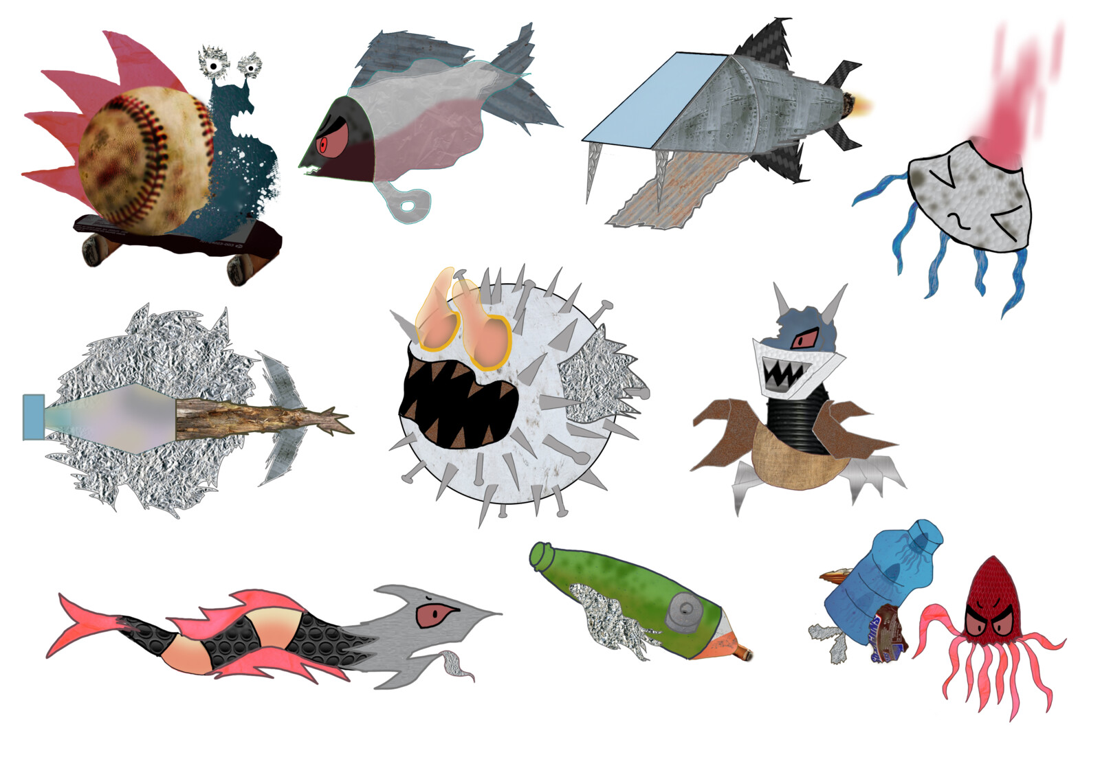 An Nagib Bin Salam - Fake Sea Animals Concept for Picture Book