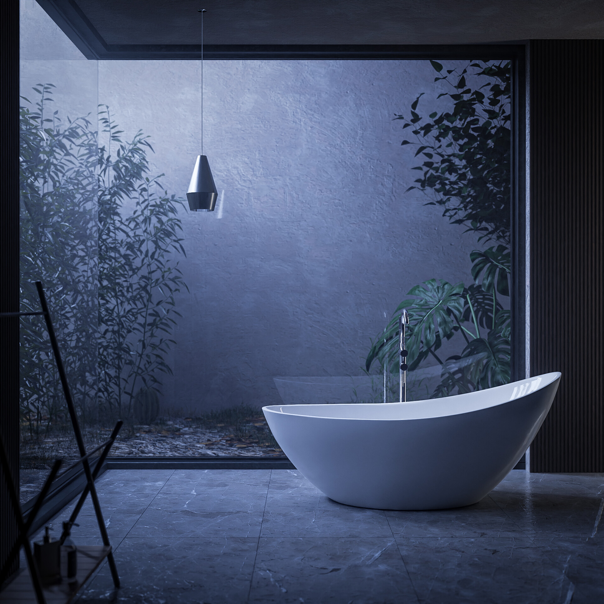 ArtStation - Night-time bathroom