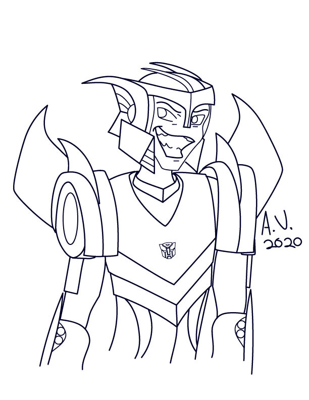 blurr transformer coloring pages