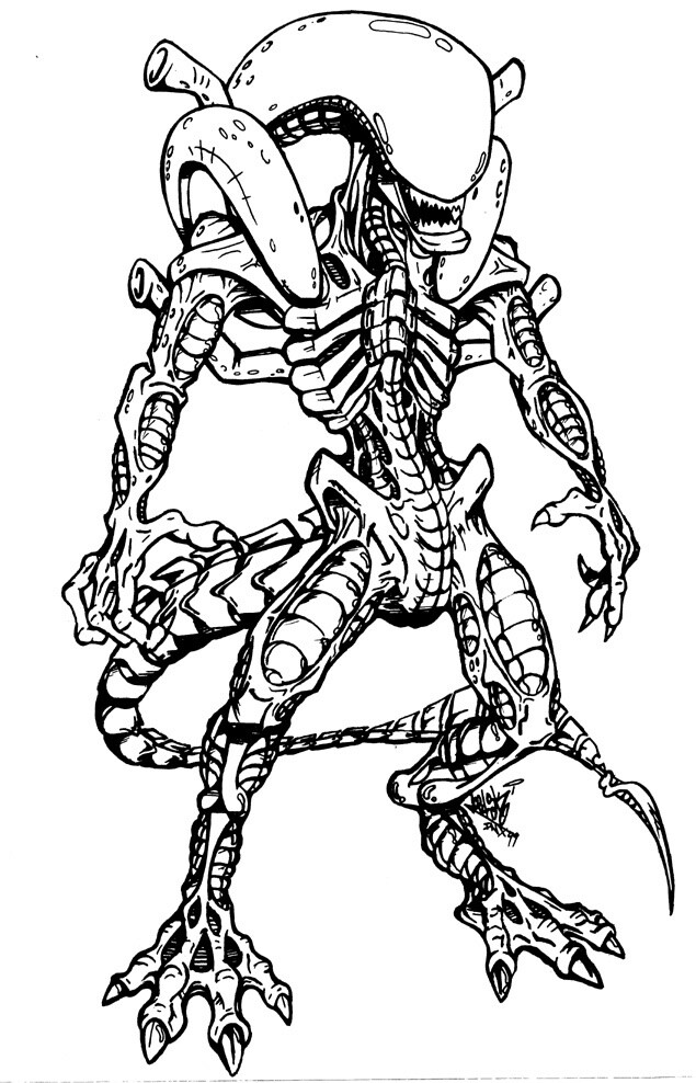 Alien Movie Coloring Page