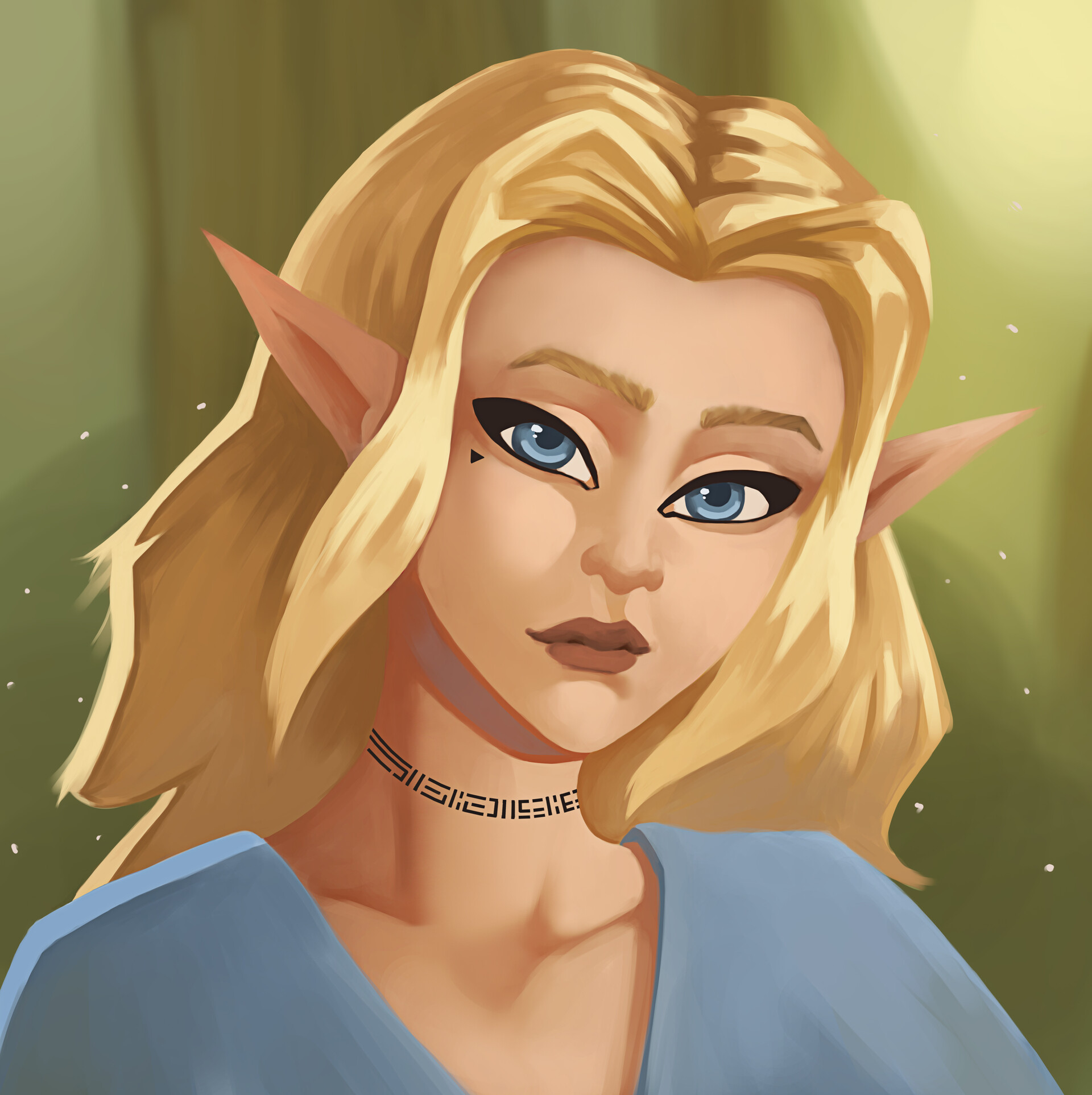 ArtStation - Elf painting