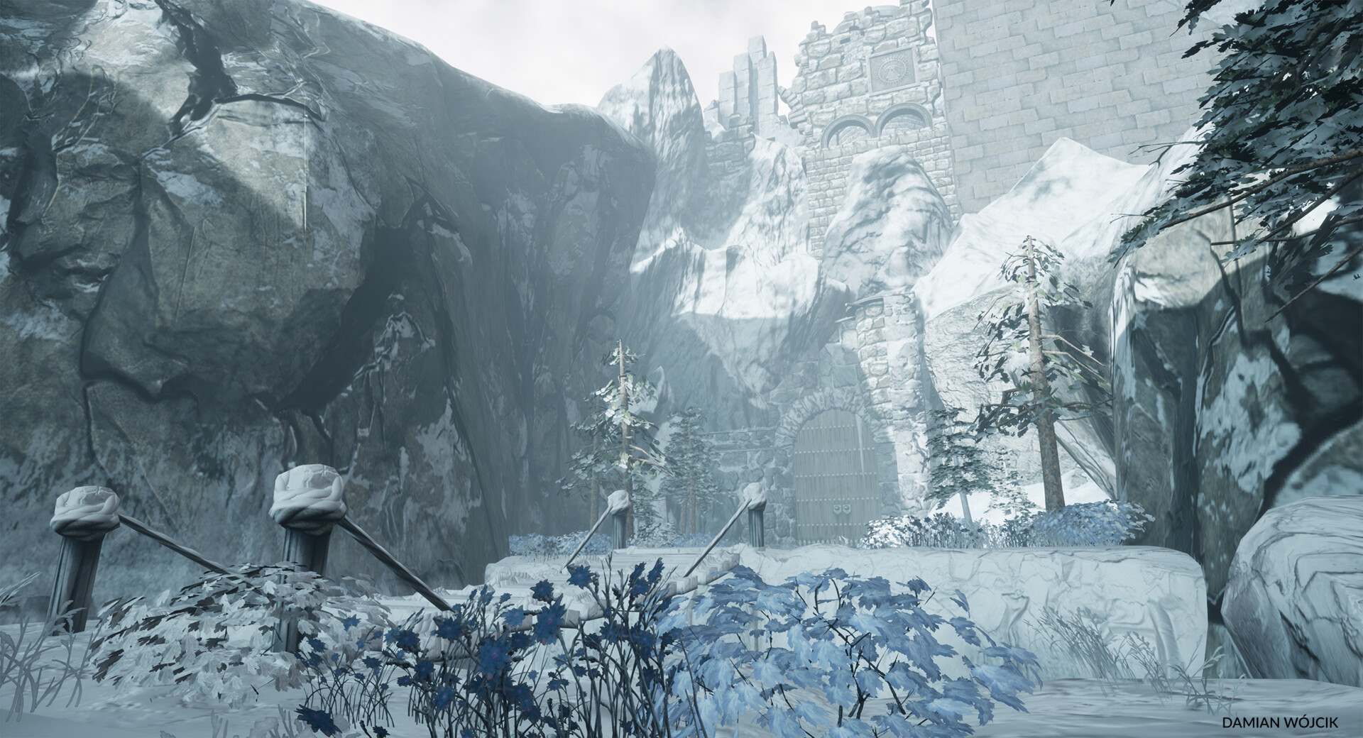ArtStation - Monastery in the mountains