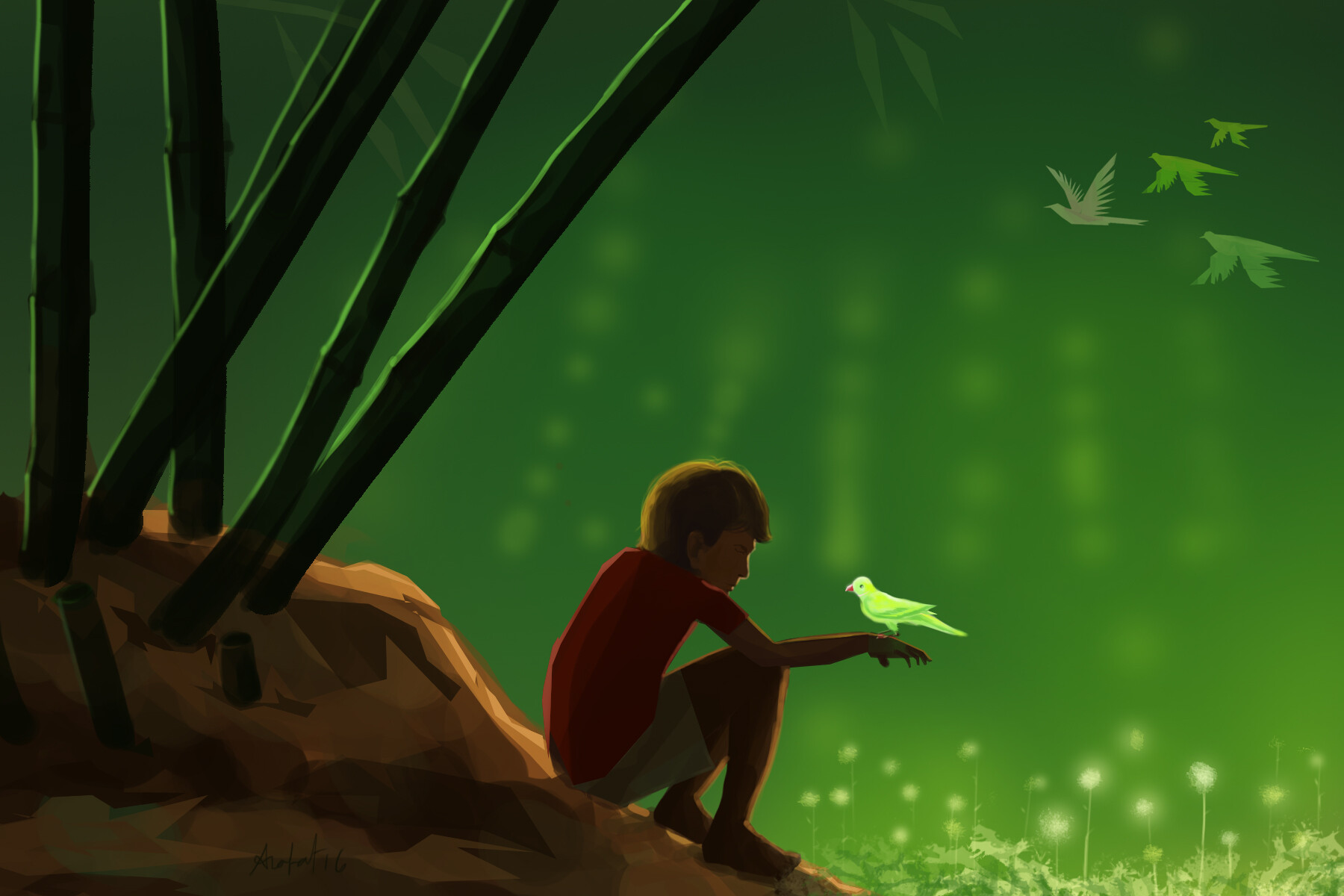 ArtStation - Bird and Boy