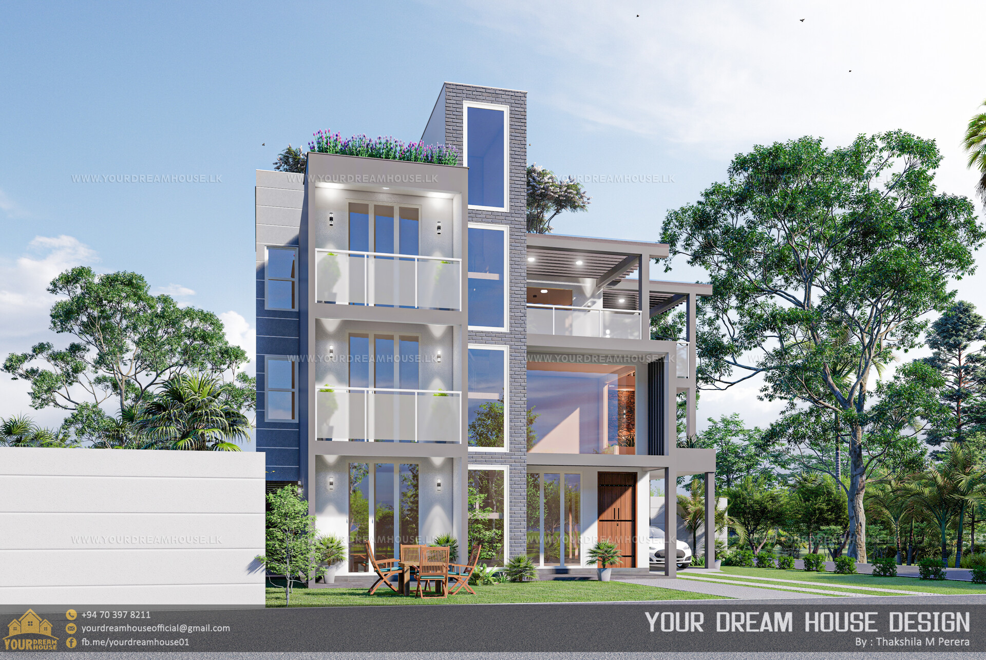 ArtStation - Proposed 3D Visualization - House Design - YDH0001FAS