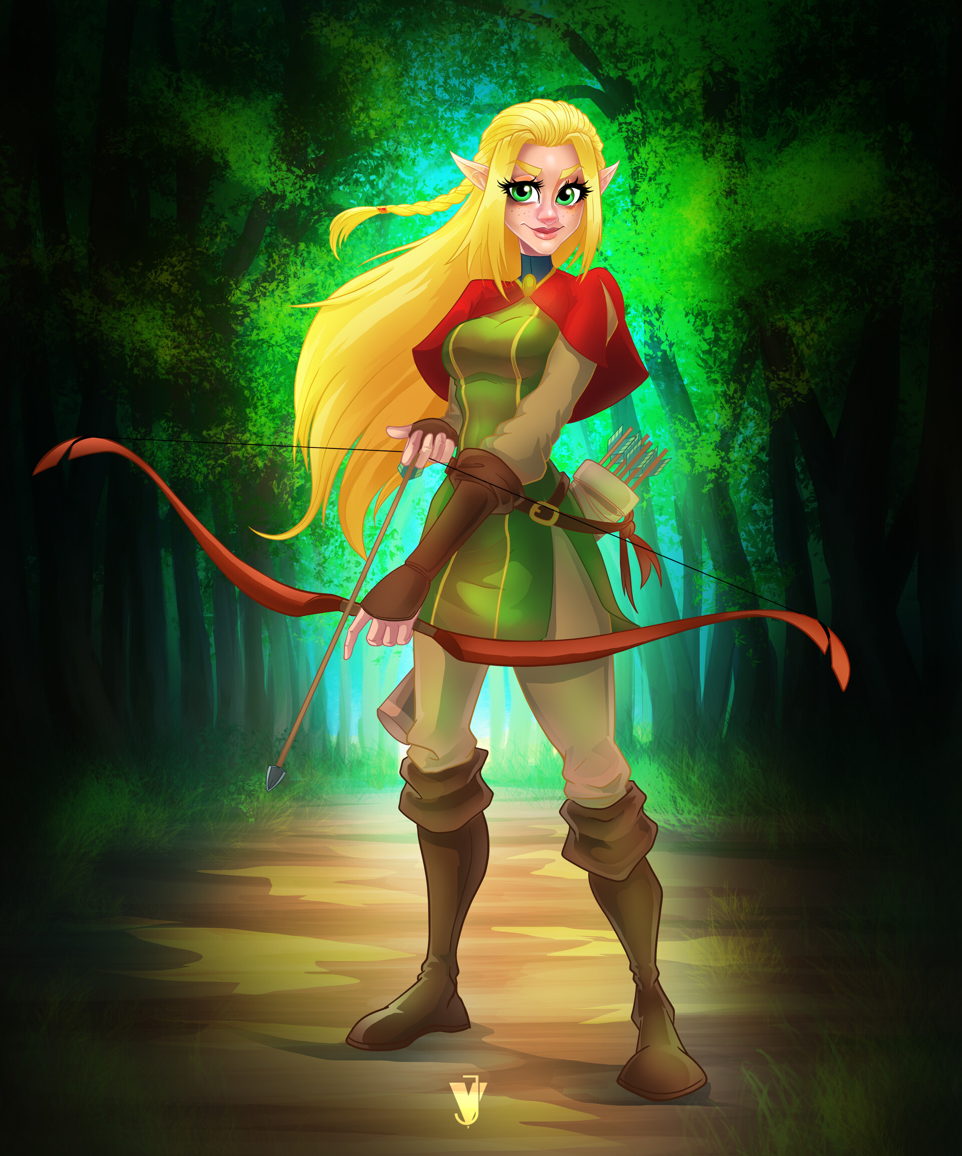 ArtStation - Elfa arqueira