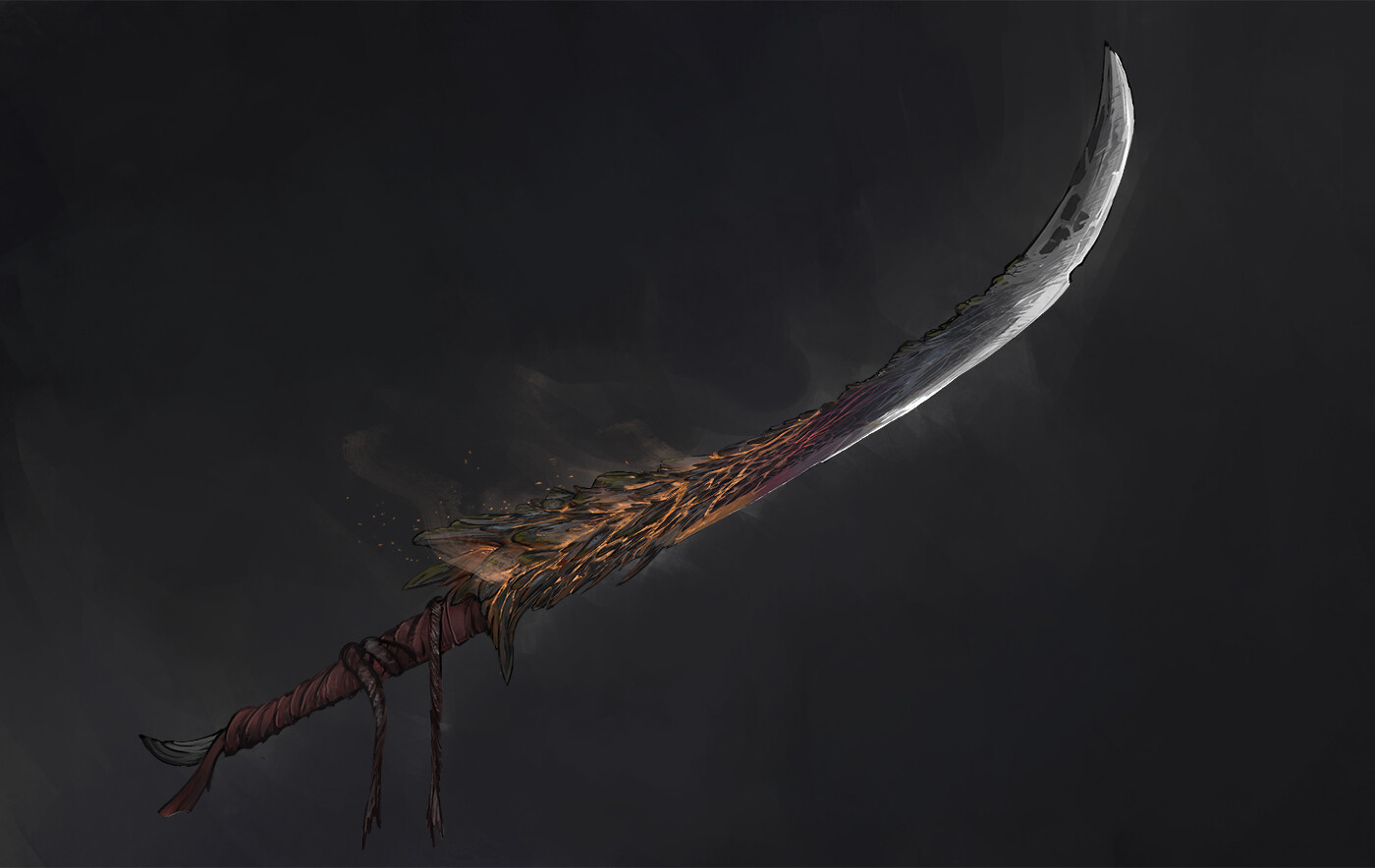 ArtStation - Curved sword of Perkele