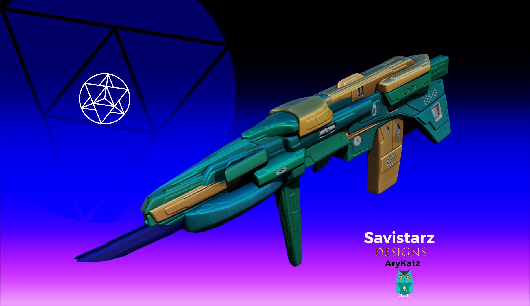 ArtStation - Greeble rifle