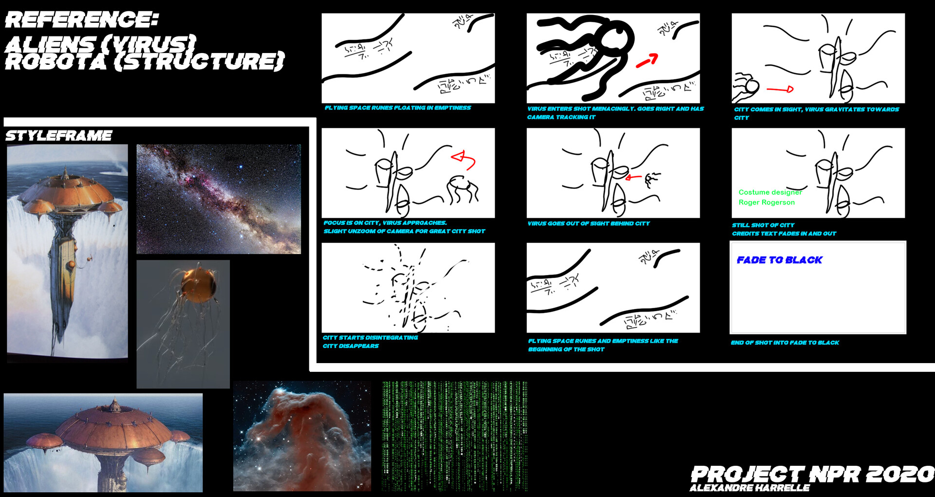 ArtStation - NPR title project