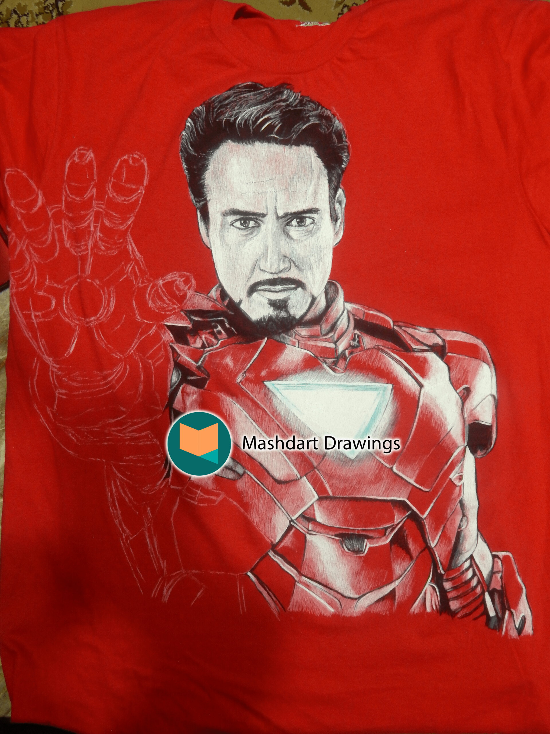Mashdart Drawings - Iron Man Corrector Drawing ( T-shirt Drawing Using ...