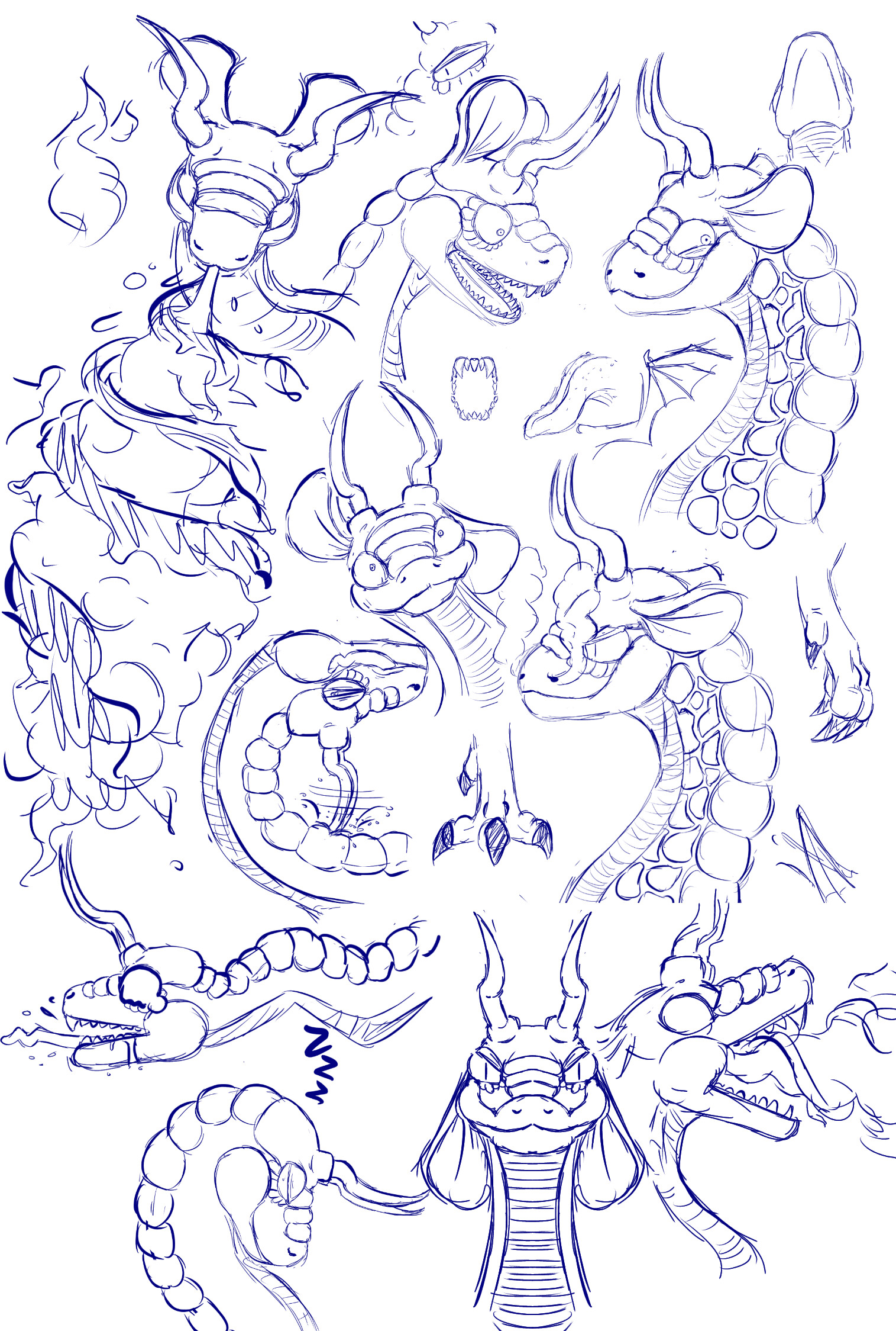 ArtStation - Many faces of mouse dragon