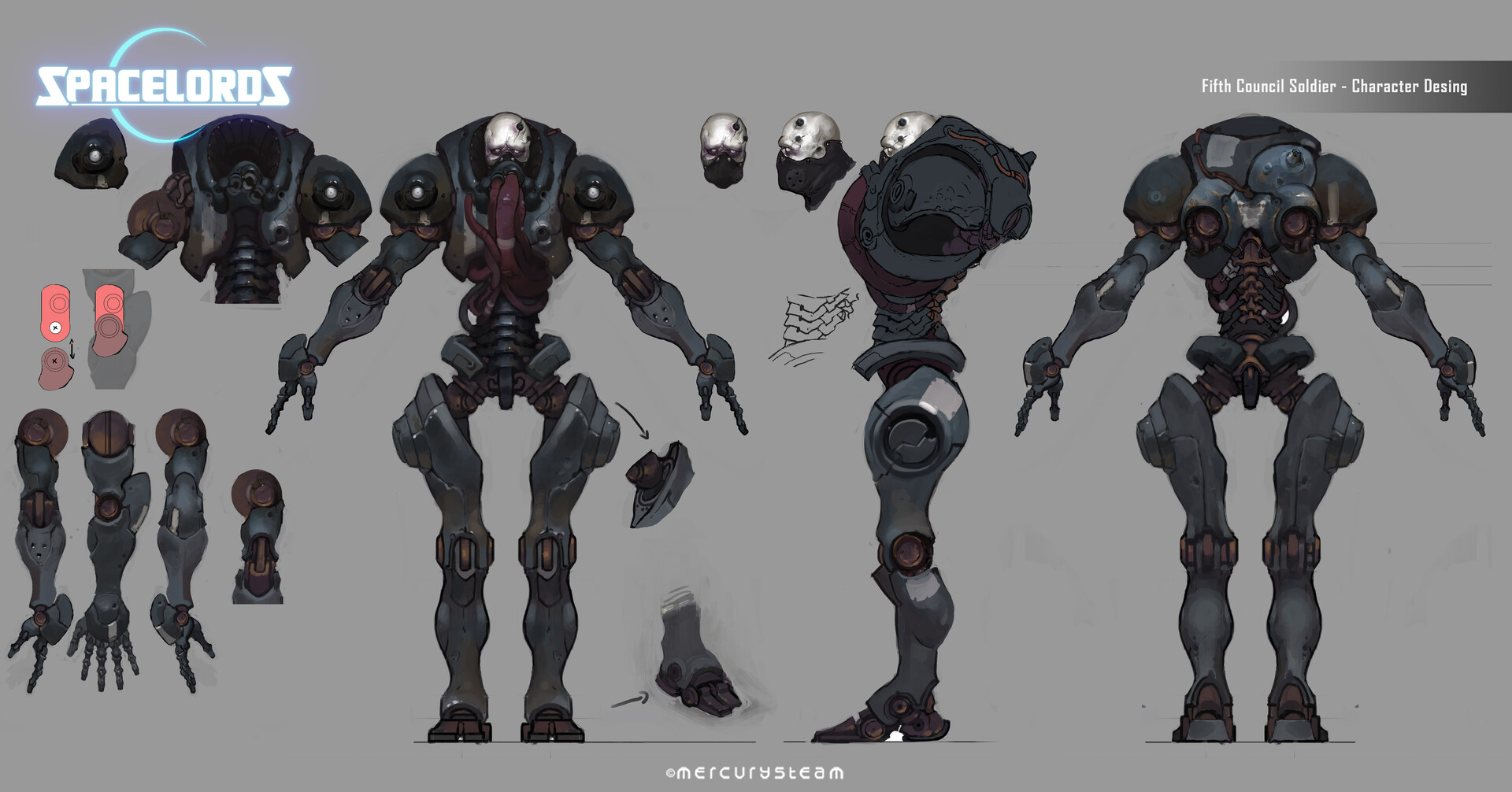 Jorge Benedito - Spacelords Enemies Character Concept Art