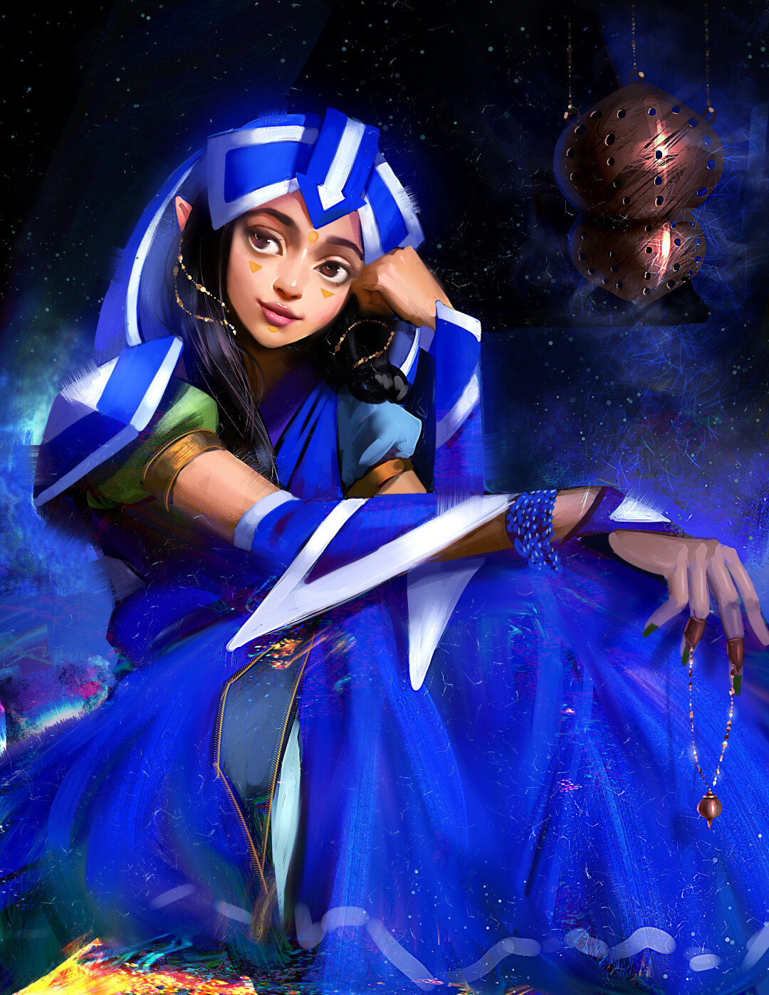 Sebijy ༚ - Rhea the blue priestess (Clip Studio Paint)