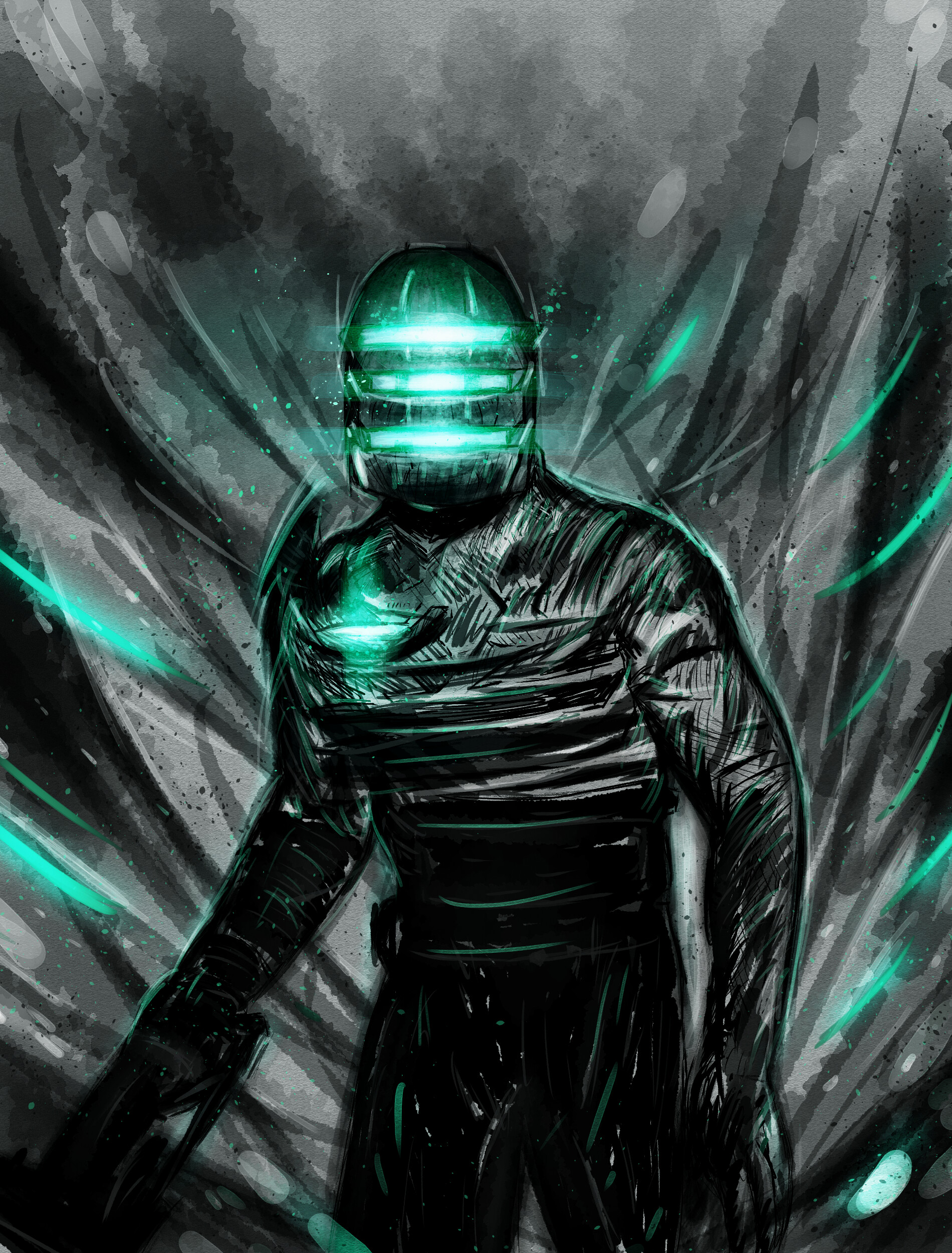 ArtStation - Bioshock,Dead Space, Morales sketch