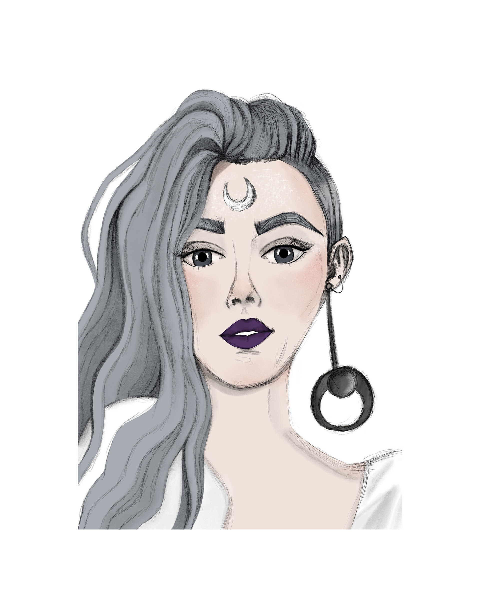 ArtStation - Moon elf goddess