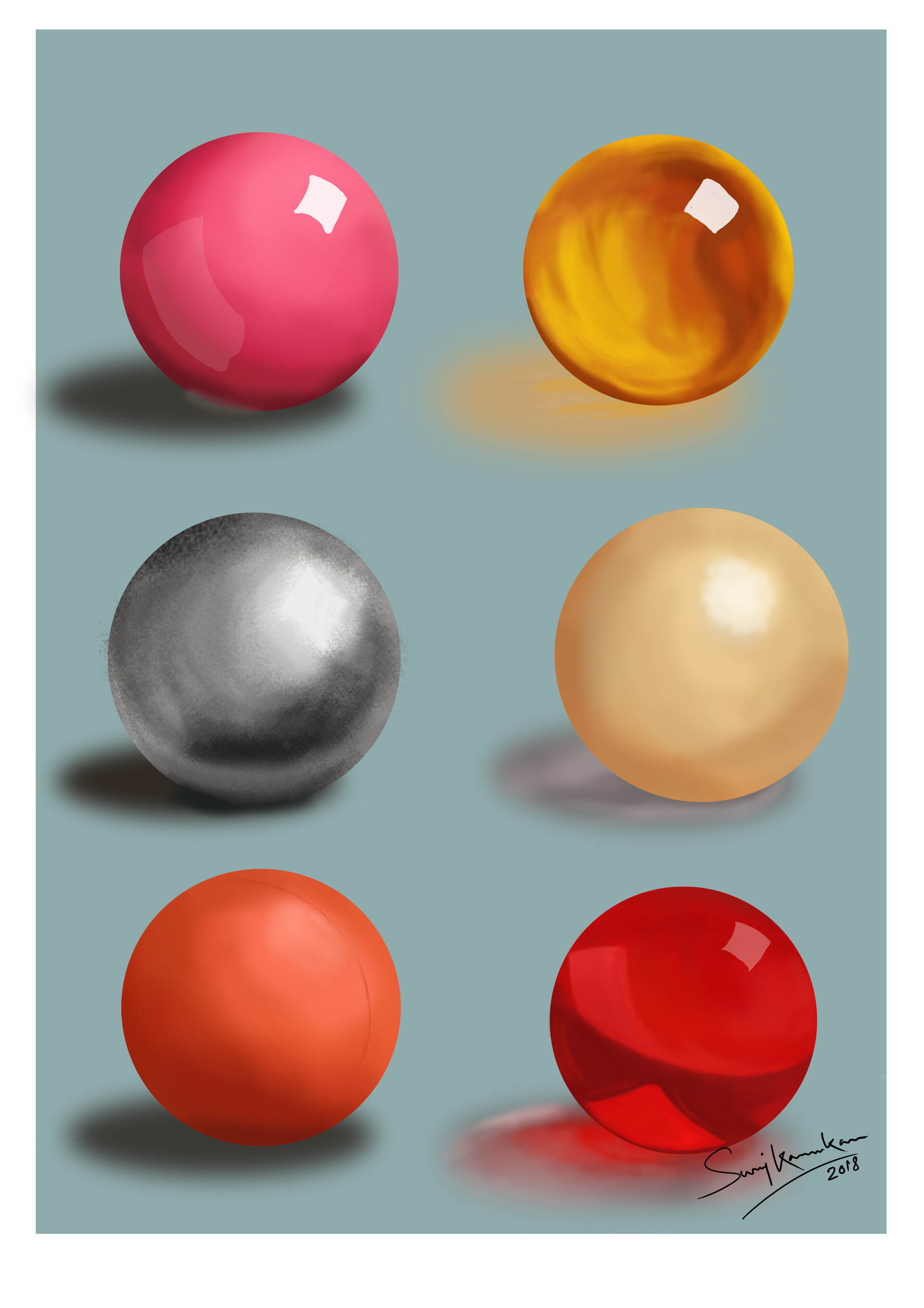 ArtStation - Sphere painting