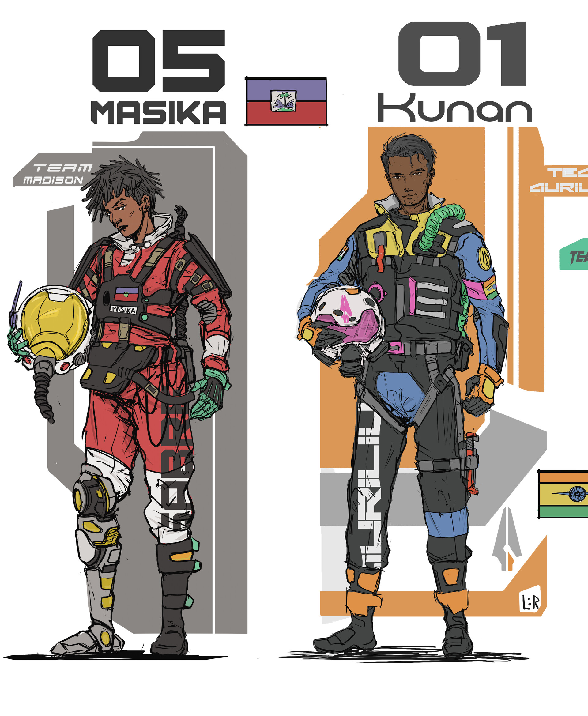 ArtStation - Character designs For Racers