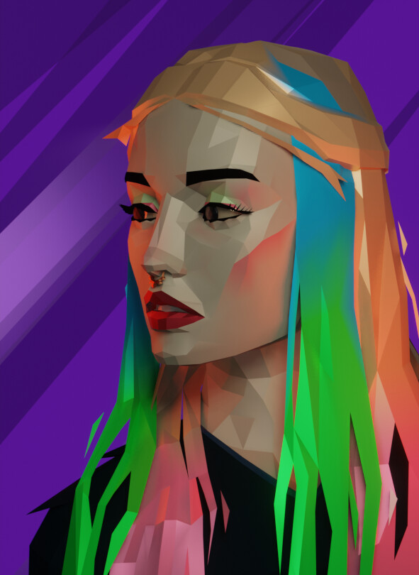 ArtStation - Colored Hair (Azamat Khairov)