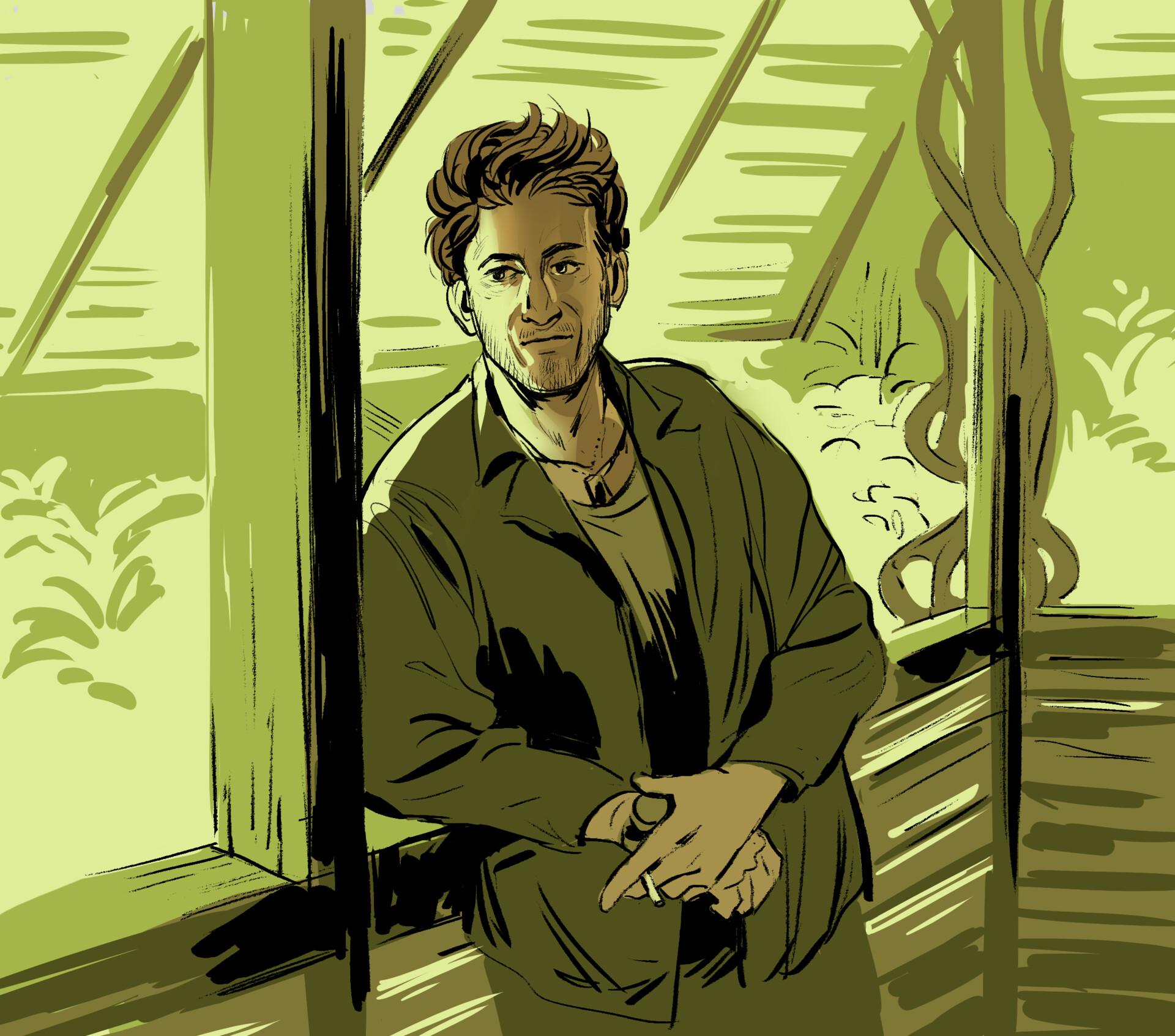 The Thin Red Line Painting