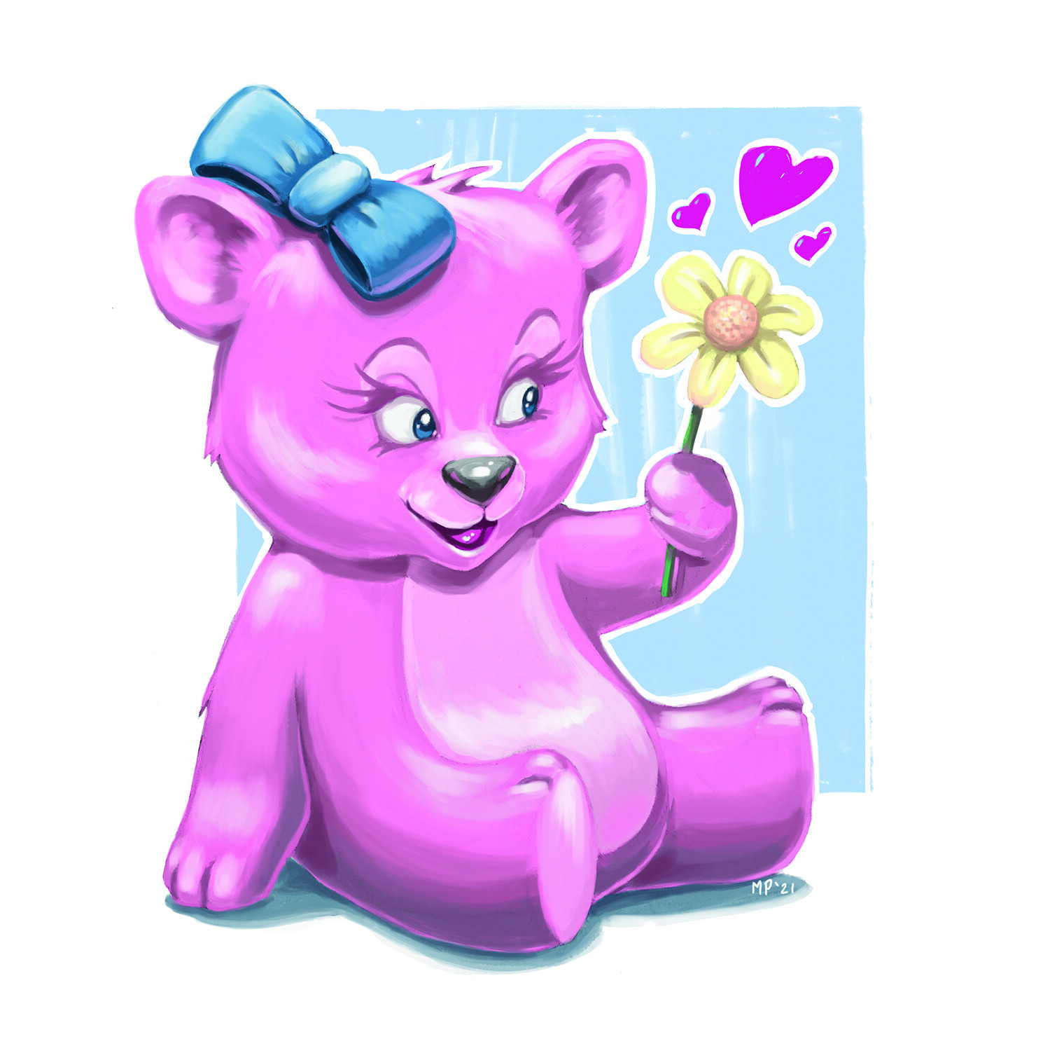 ArtStation - Pink teddy