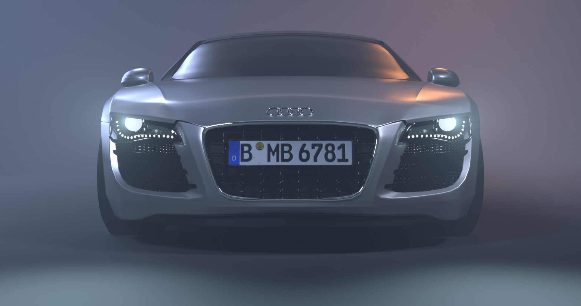 Mireia Martínez - Audi A8 ad - Render product
