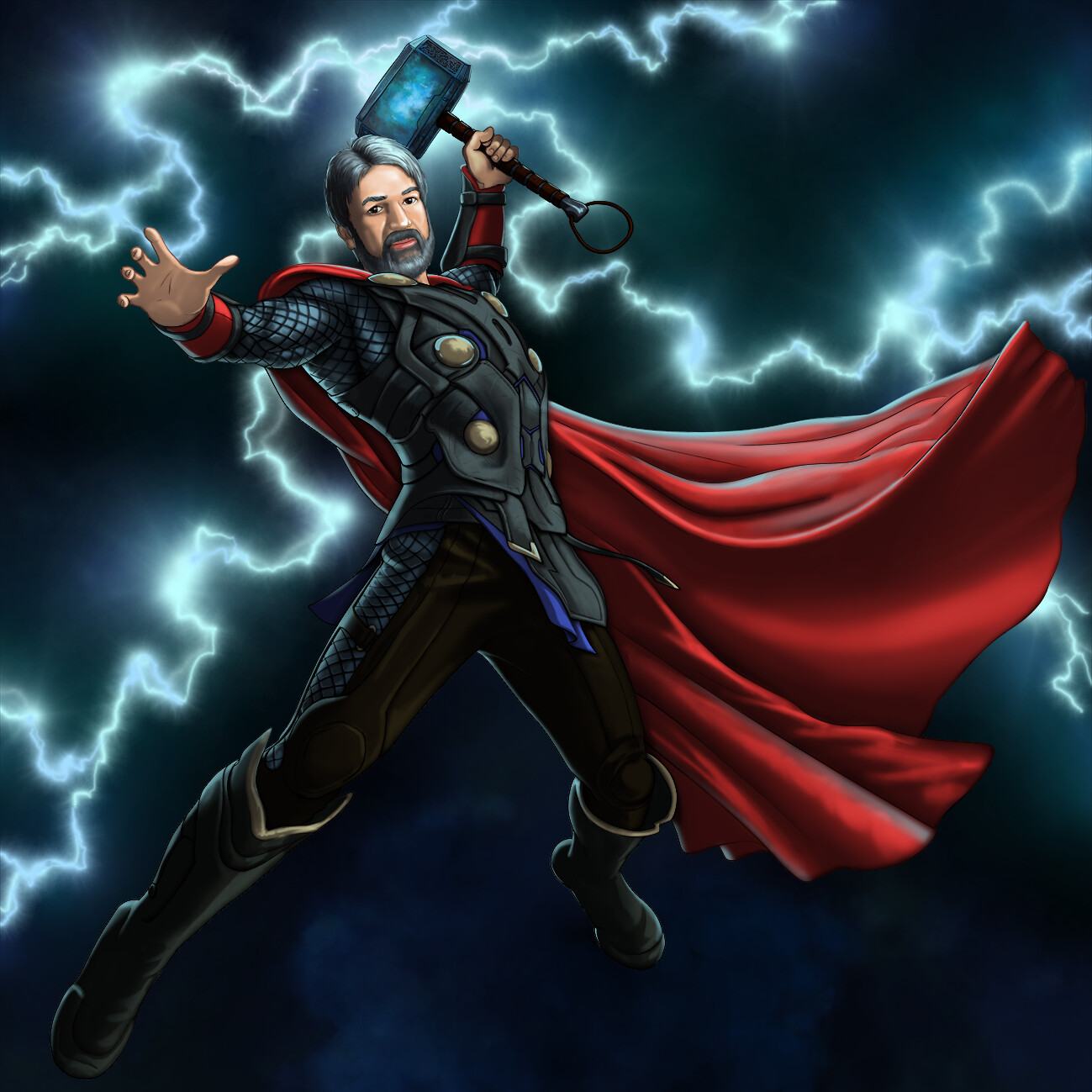 ArtStation - Superhero style portrait