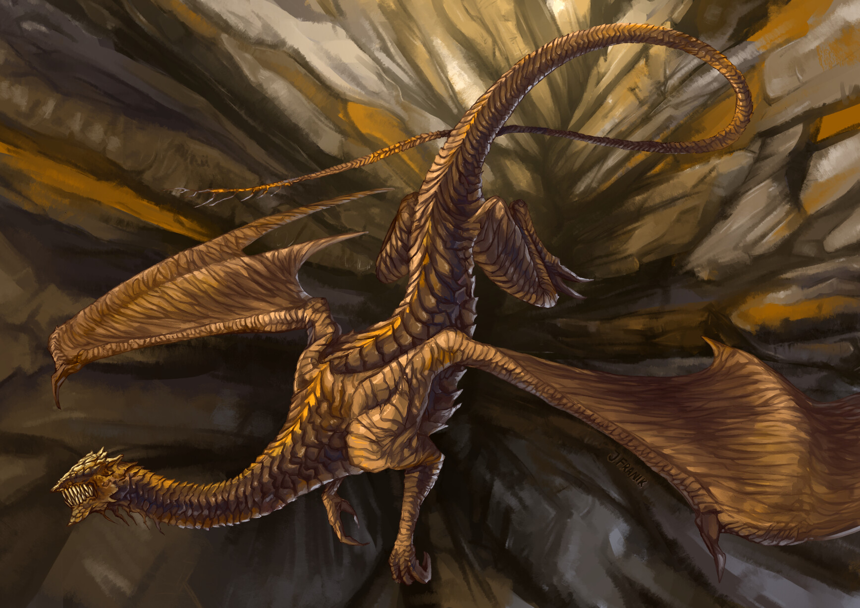 ArtStation - Dragon from Jera Mountain