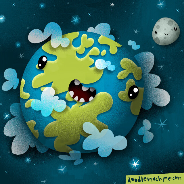 Andre Jolicoeur - My Favourite Planet ~Adobe Illustrator
