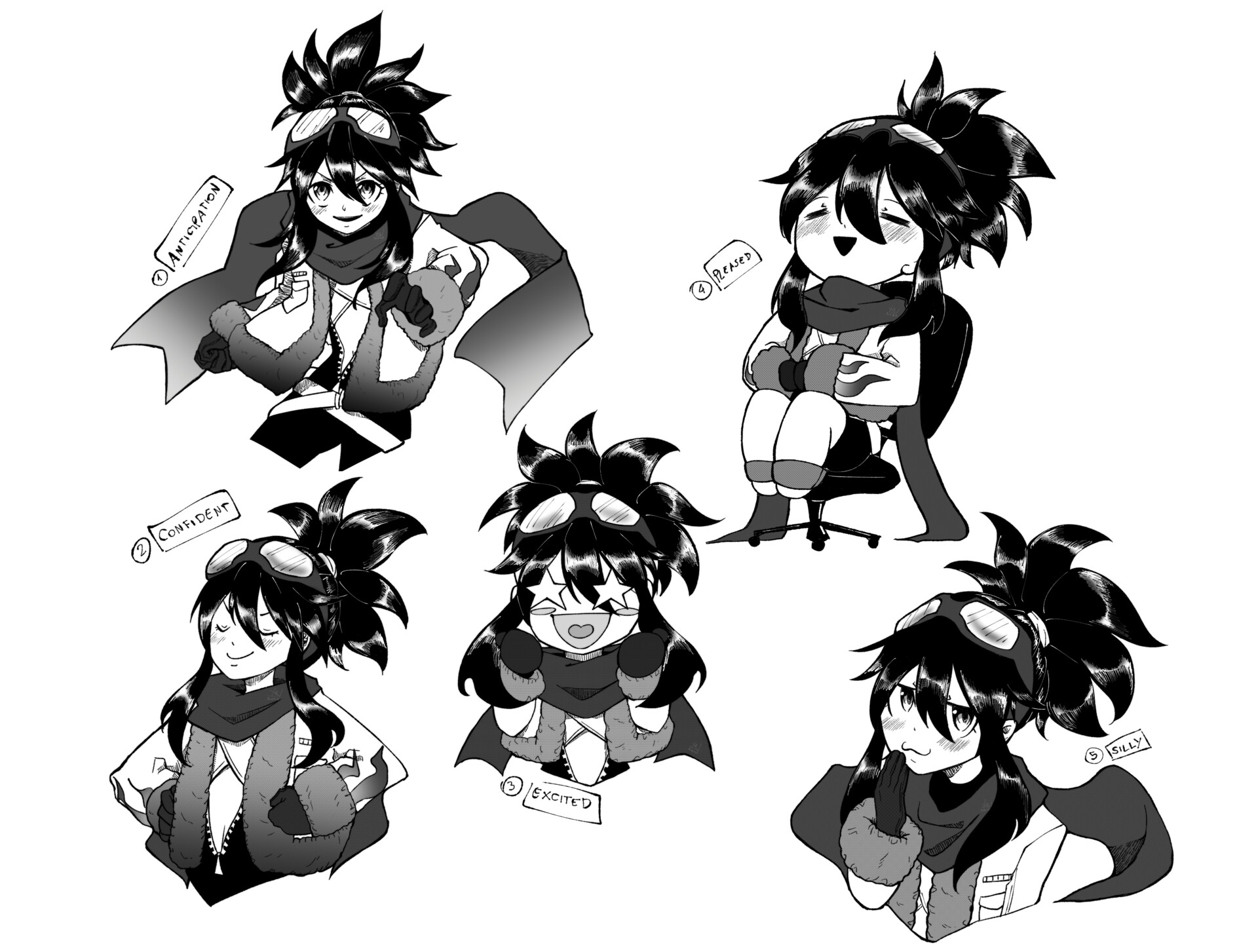 ArtStation - Nelea expressions meme exercise - Original Character