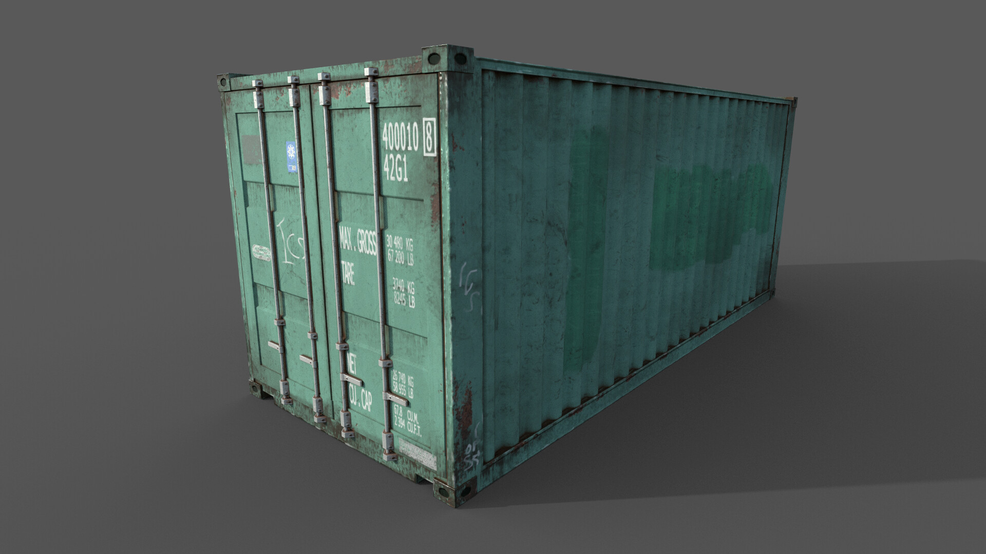 Mike Brant - Shipping Container - Substance Painter - Practice