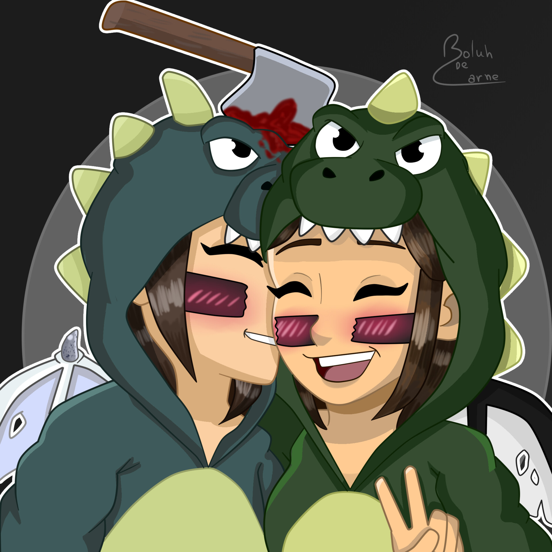 ArtStation - Comission Habbo Couple - Chibi