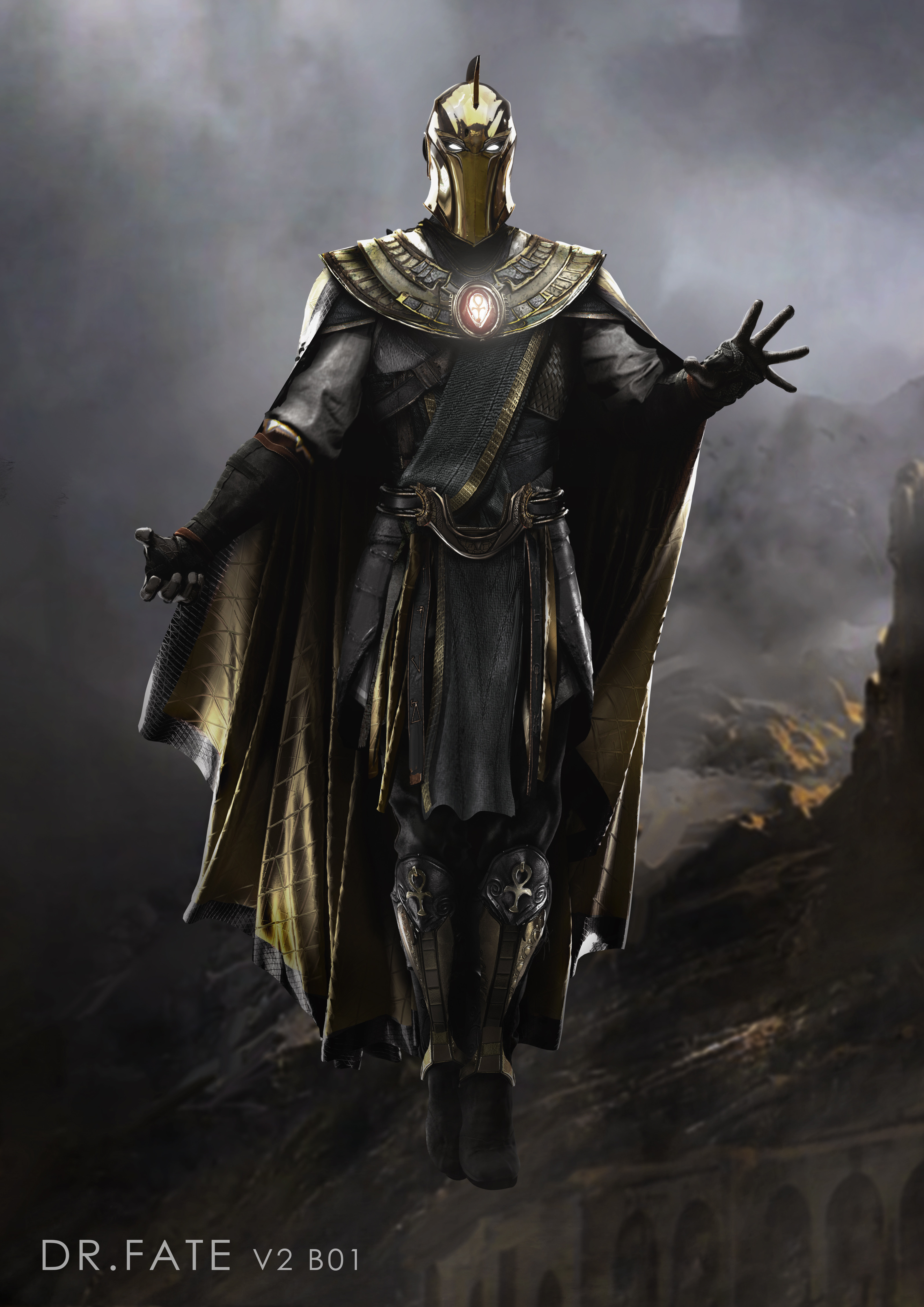 jarold Sng - Black Adam 2022 - Dr Fate - costume concept
