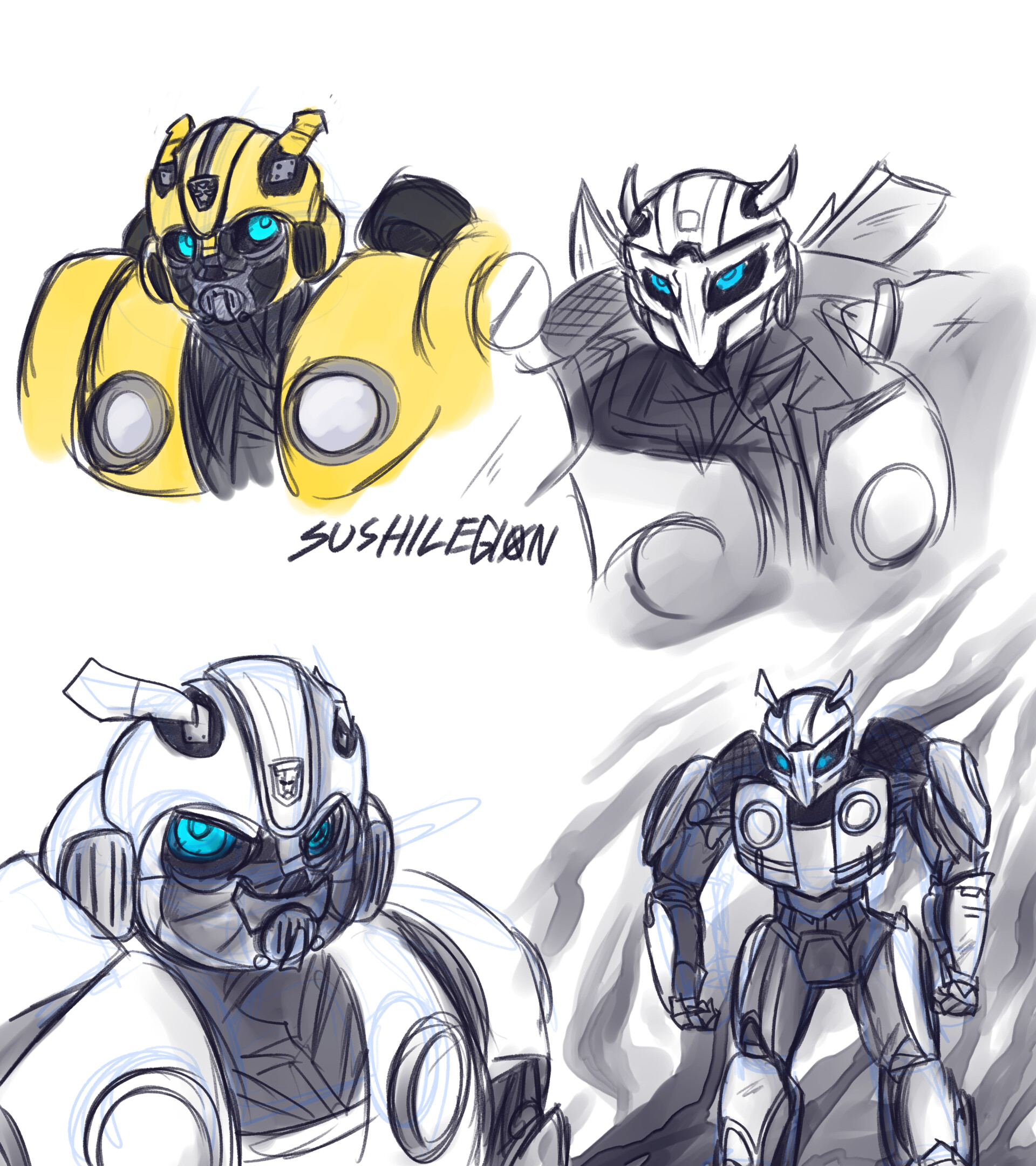 ArtStation - BumbleBee Sketches