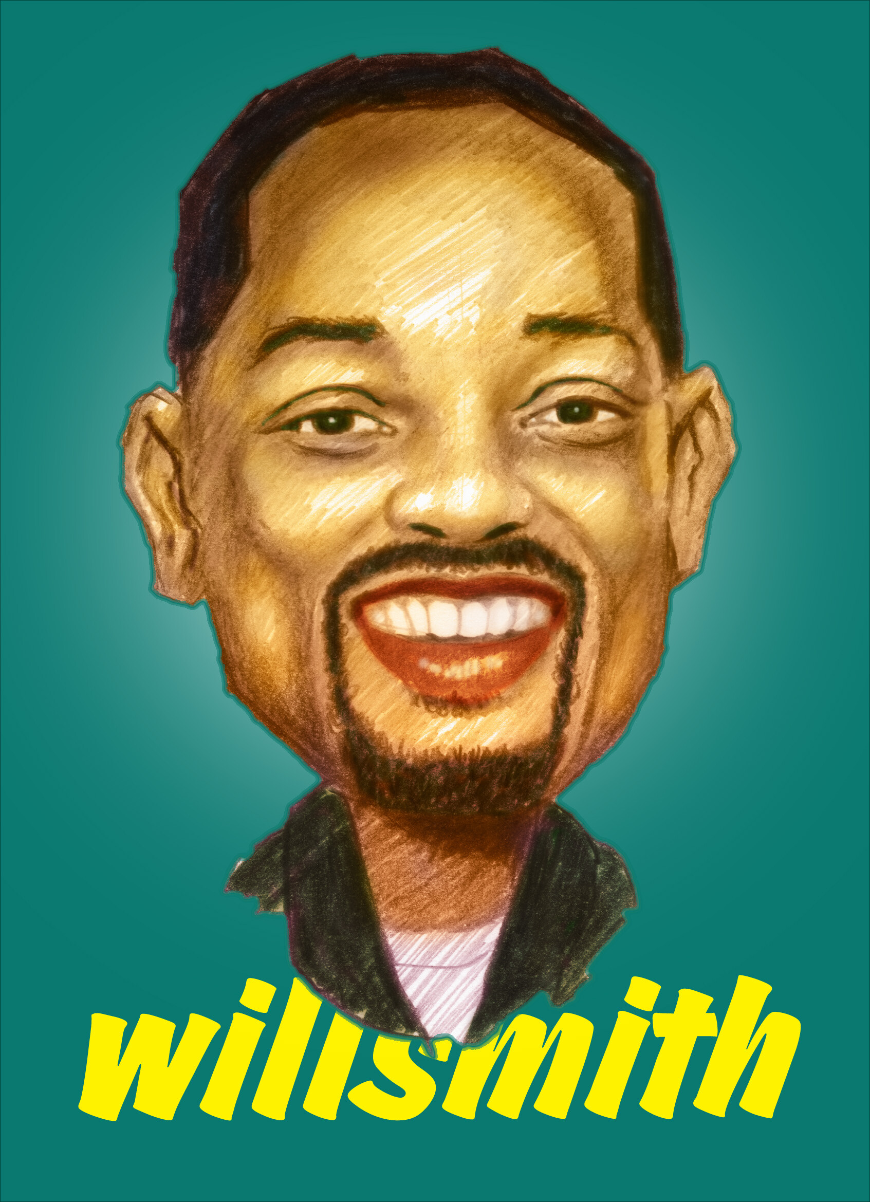 ArtStation - Color version - Will Smith Caricature