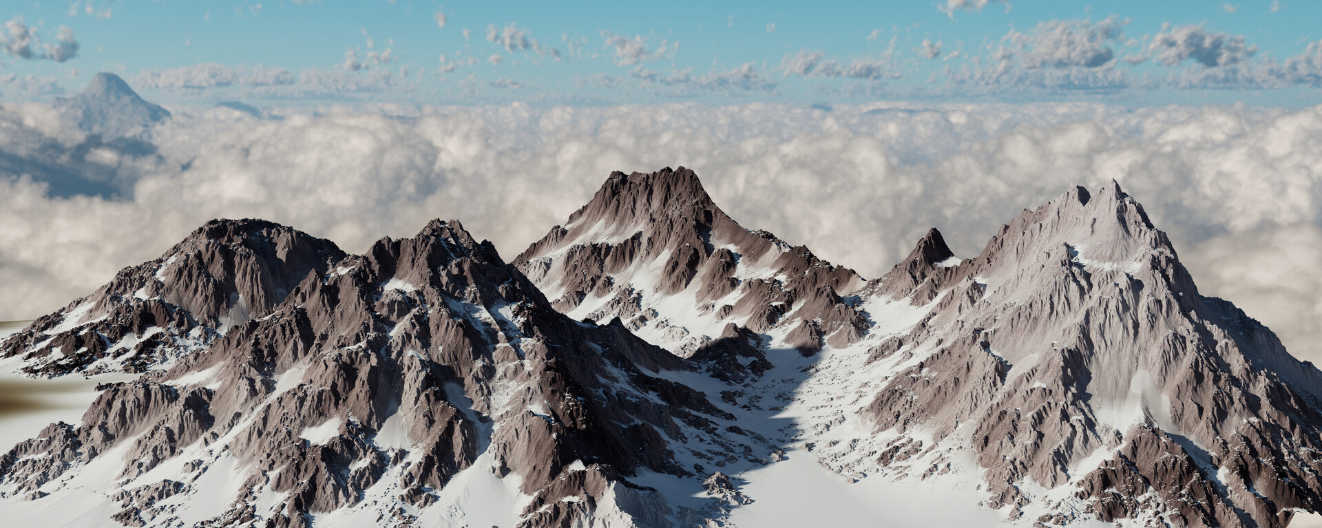 ArtStation - Snowy mountains