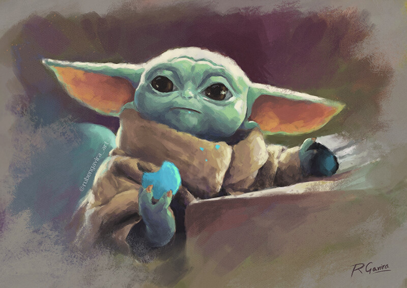 ArtStation - painting study (the mandalorian)